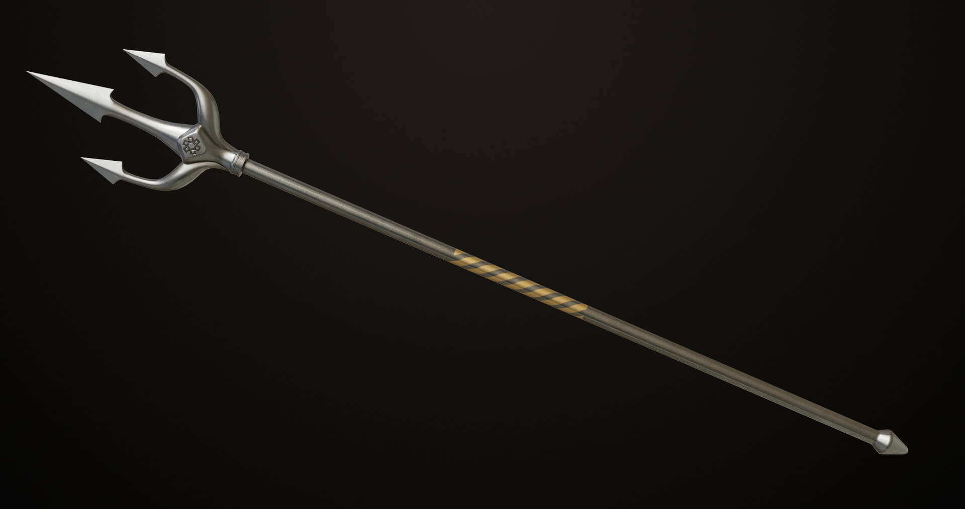 Trident 03 Silver - 3D Model by Eight Vertex