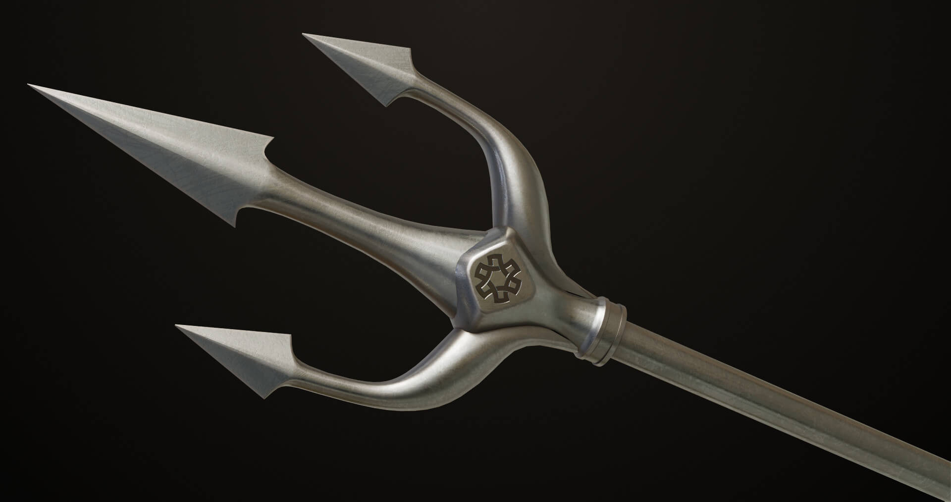 Trident 03 Silver - 3D Model by Eight Vertex