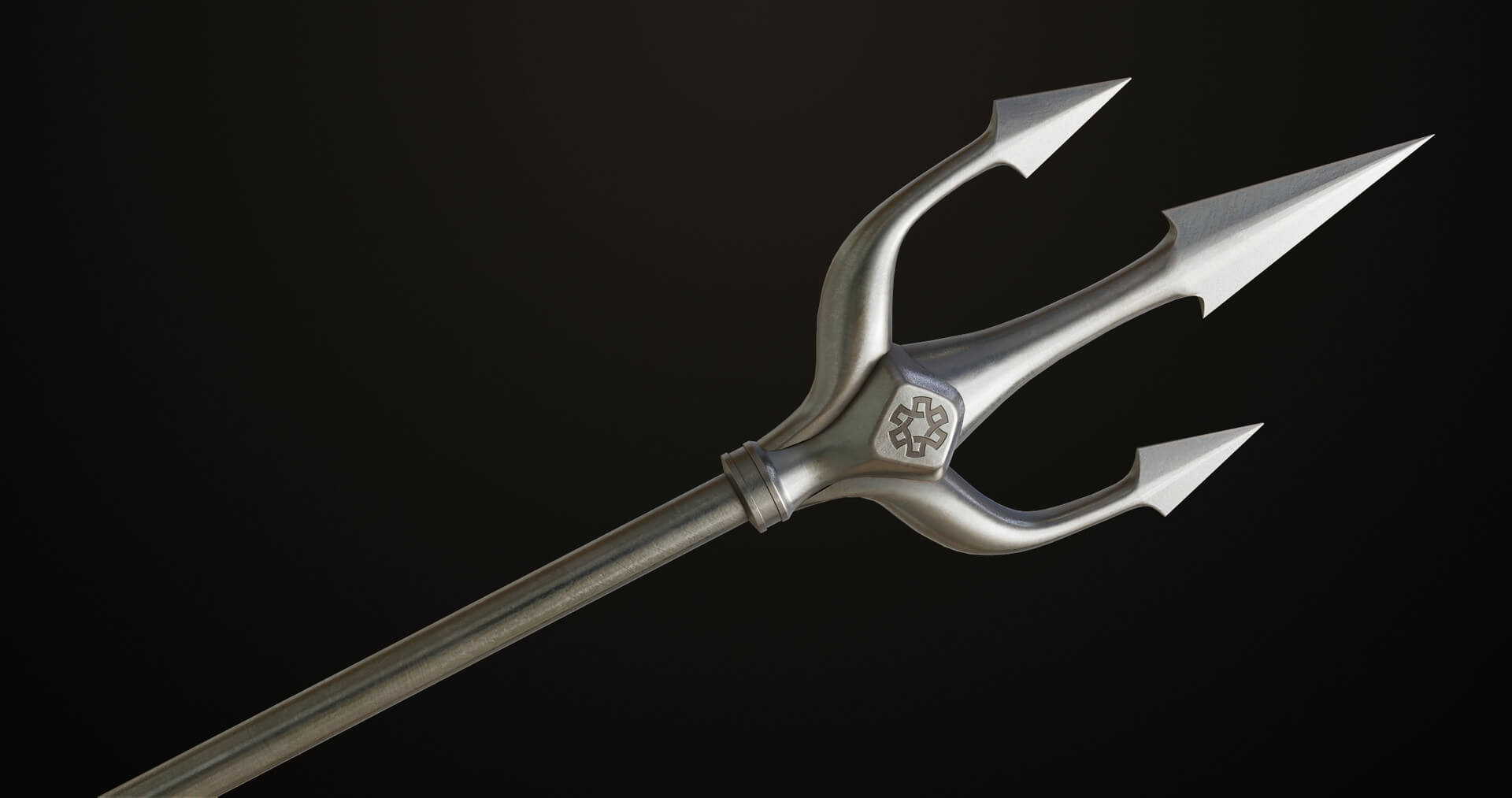Trident 03 Silver - 3D Model by Eight Vertex