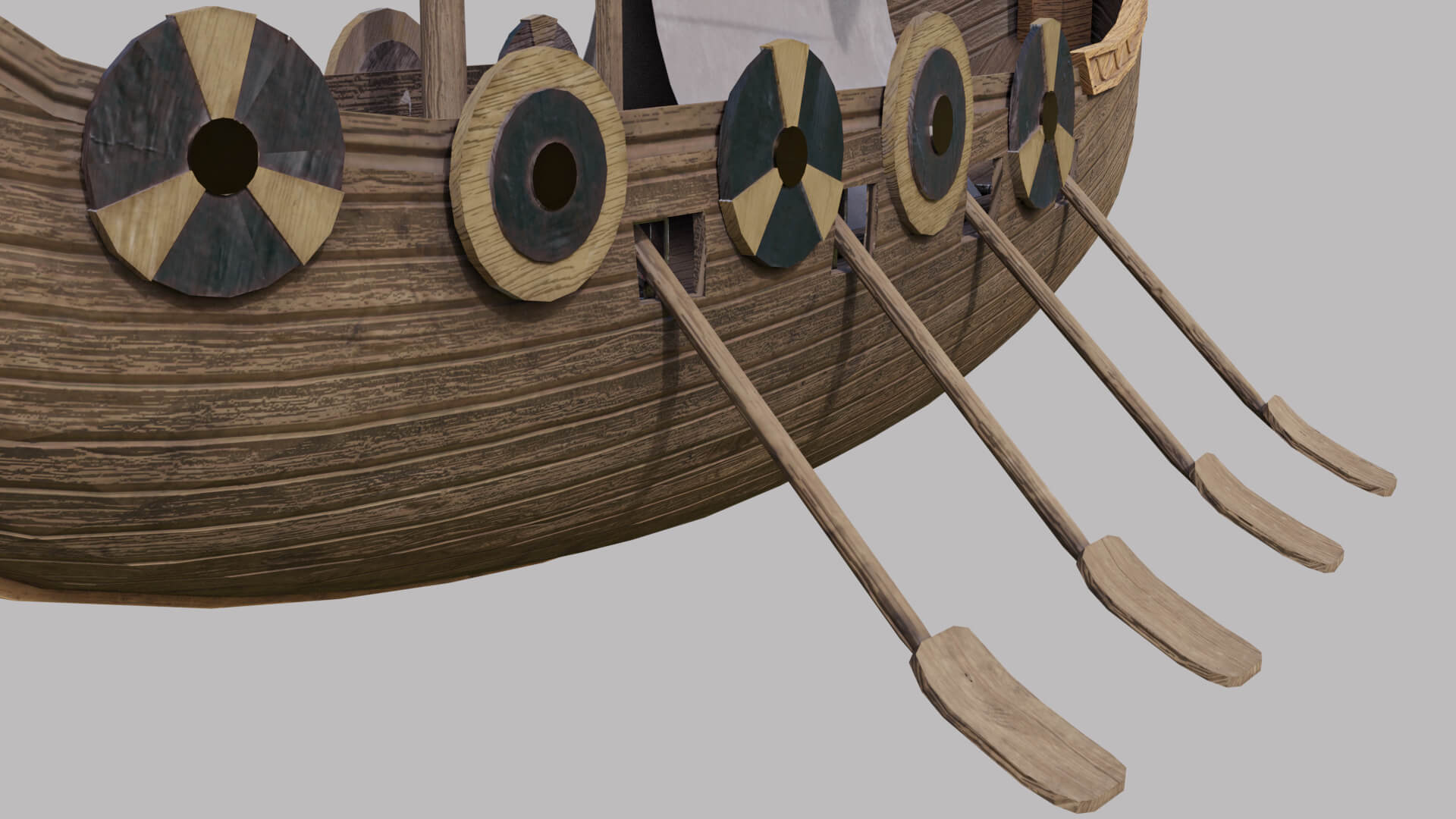 Viking Ship All PBR Unity UE Textures Included - 3D Model by Eight Vertex