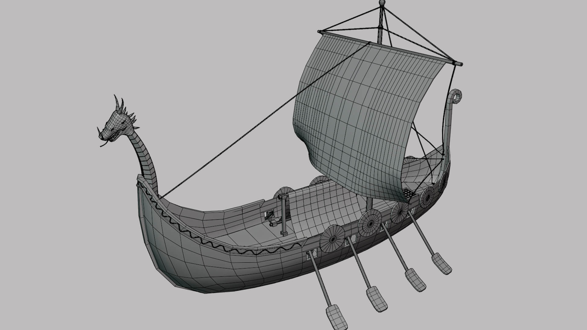Viking Ship All PBR Unity UE Textures Included - 3D Model by Eight Vertex