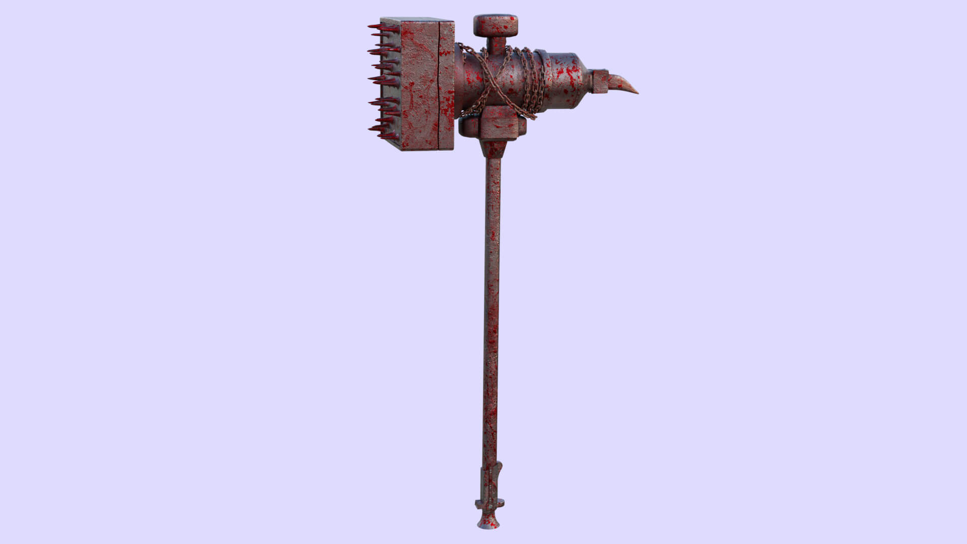 War Hammer 01 Blood Version All PBR Unity UE Textures - 3D Model by ...