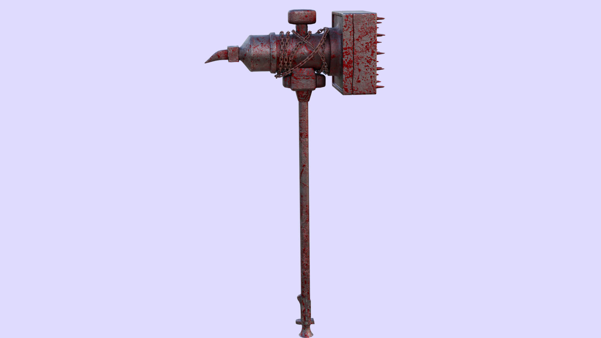 War Hammer 01 Blood Version All PBR Unity UE Textures - 3D Model by ...