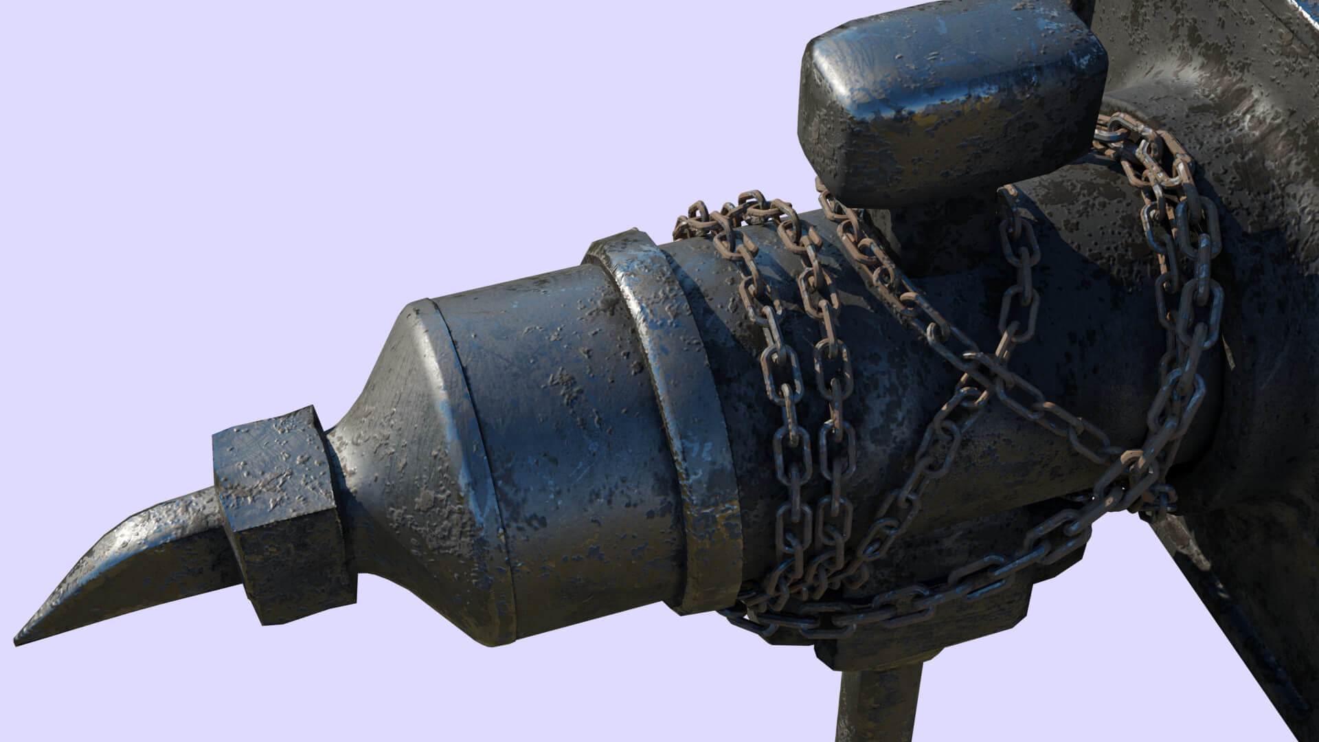 War Hammer 01 Metal - 3D Model by Eight Vertex