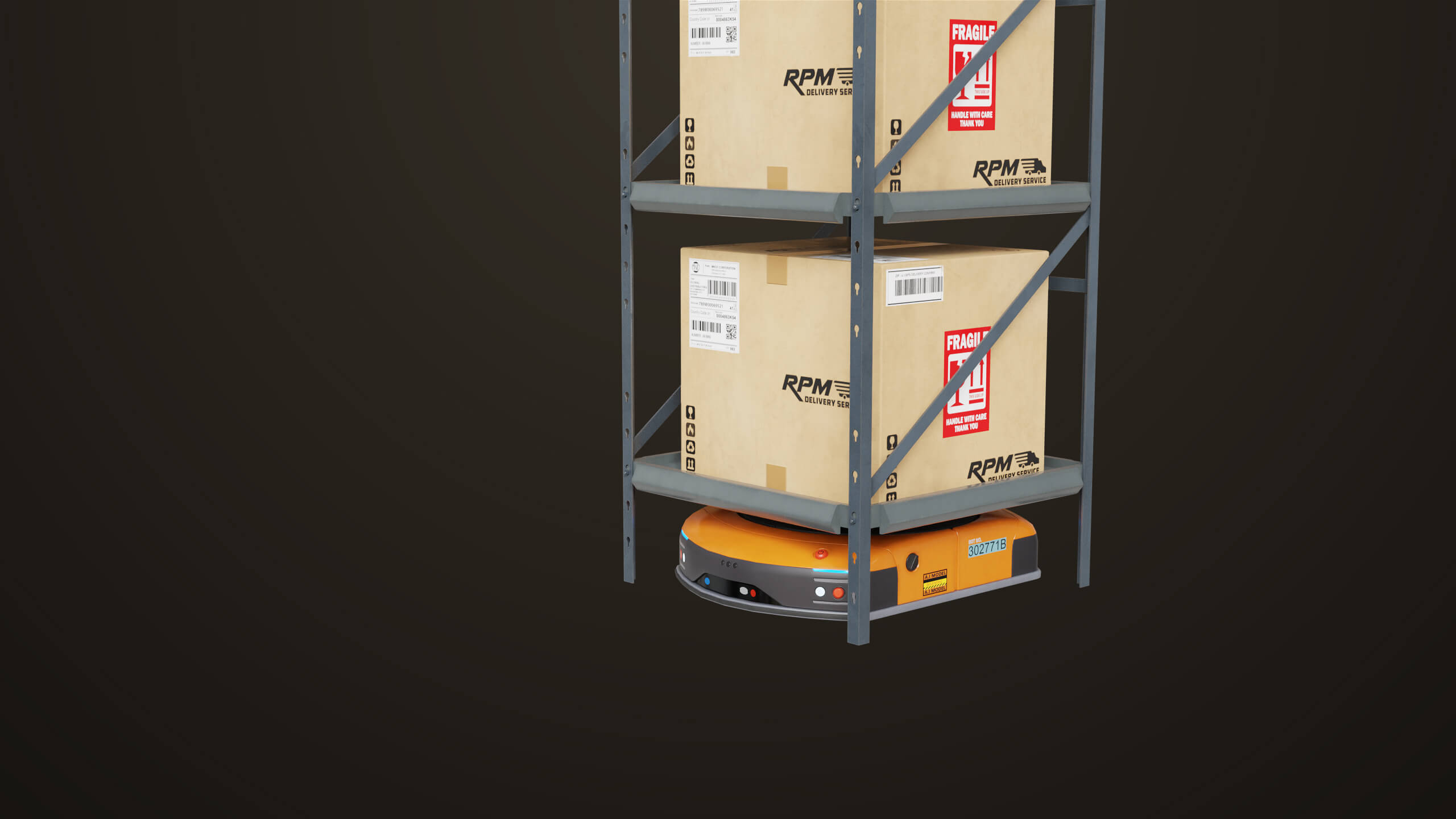 Warehouse Robot Generic All PBR Unity UE Textures - 3D Model by Eight ...