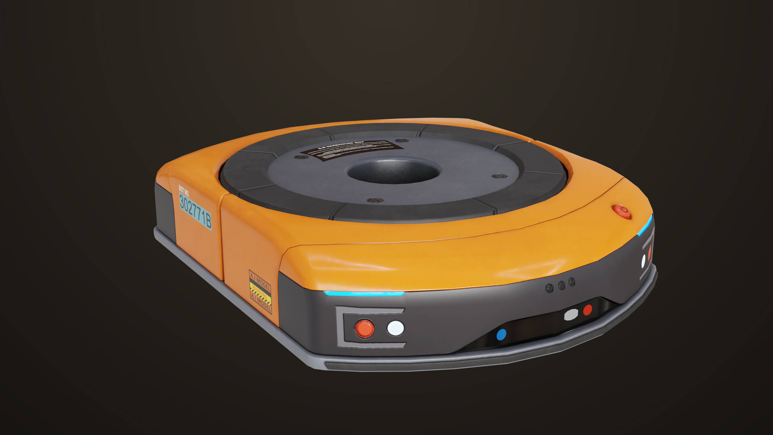 Warehouse Robot Generic All PBR Unity UE Textures - 3D Model by Eight ...