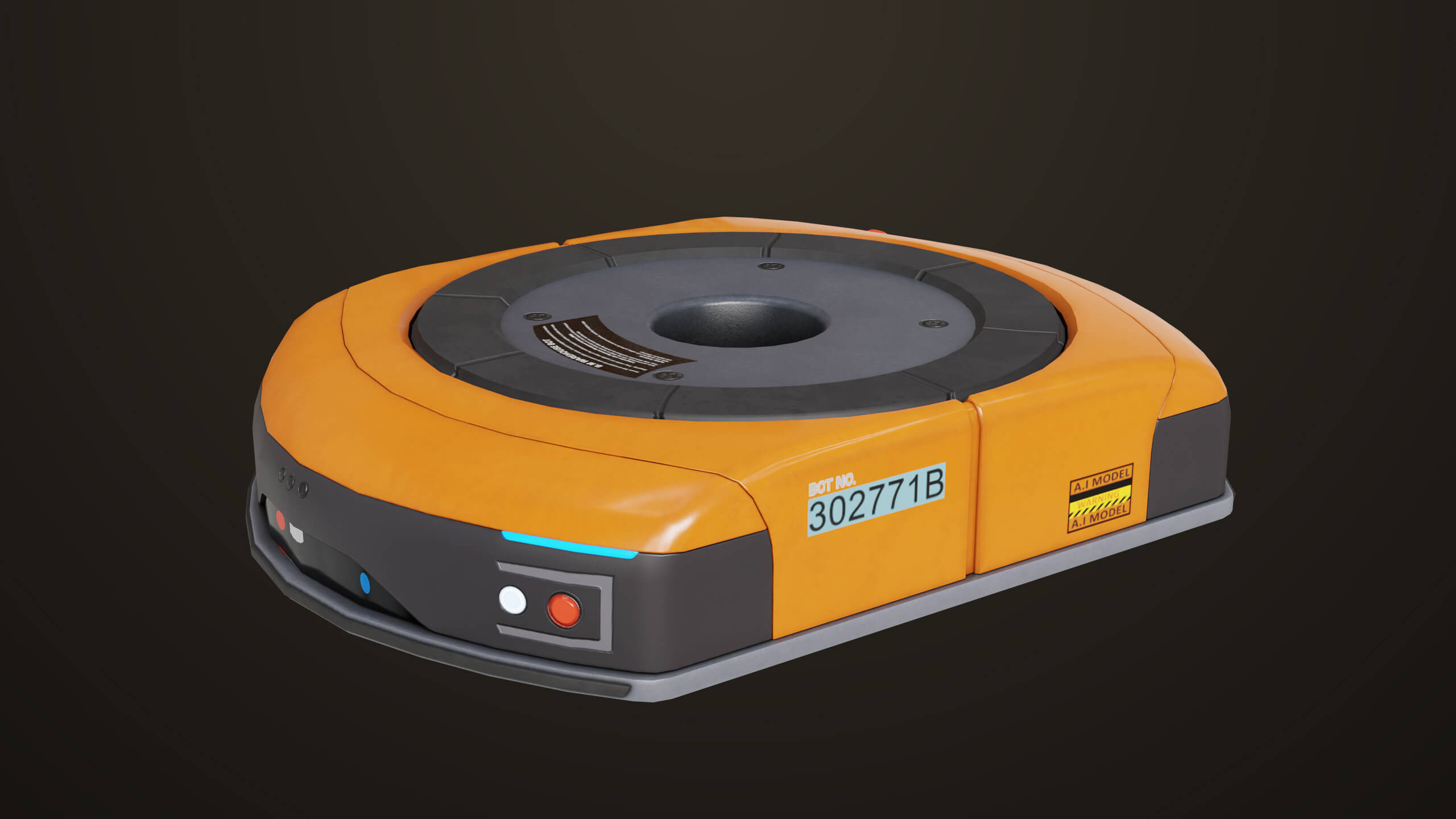 Warehouse Robot Generic All PBR Unity UE Textures - 3D Model by Eight ...