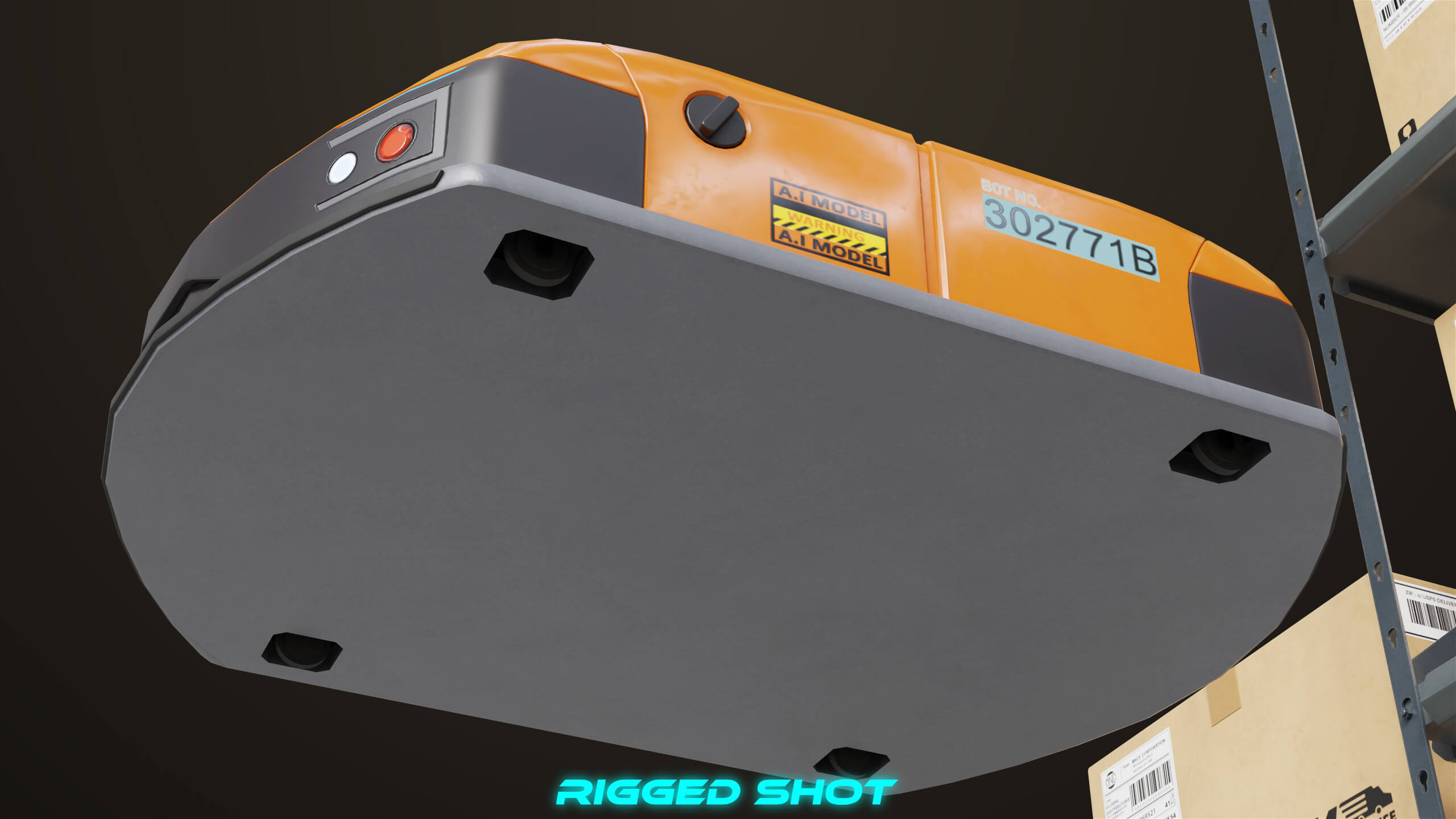 Warehouse Robot Generic All PBR Unity UE Textures - 3D Model by Eight ...