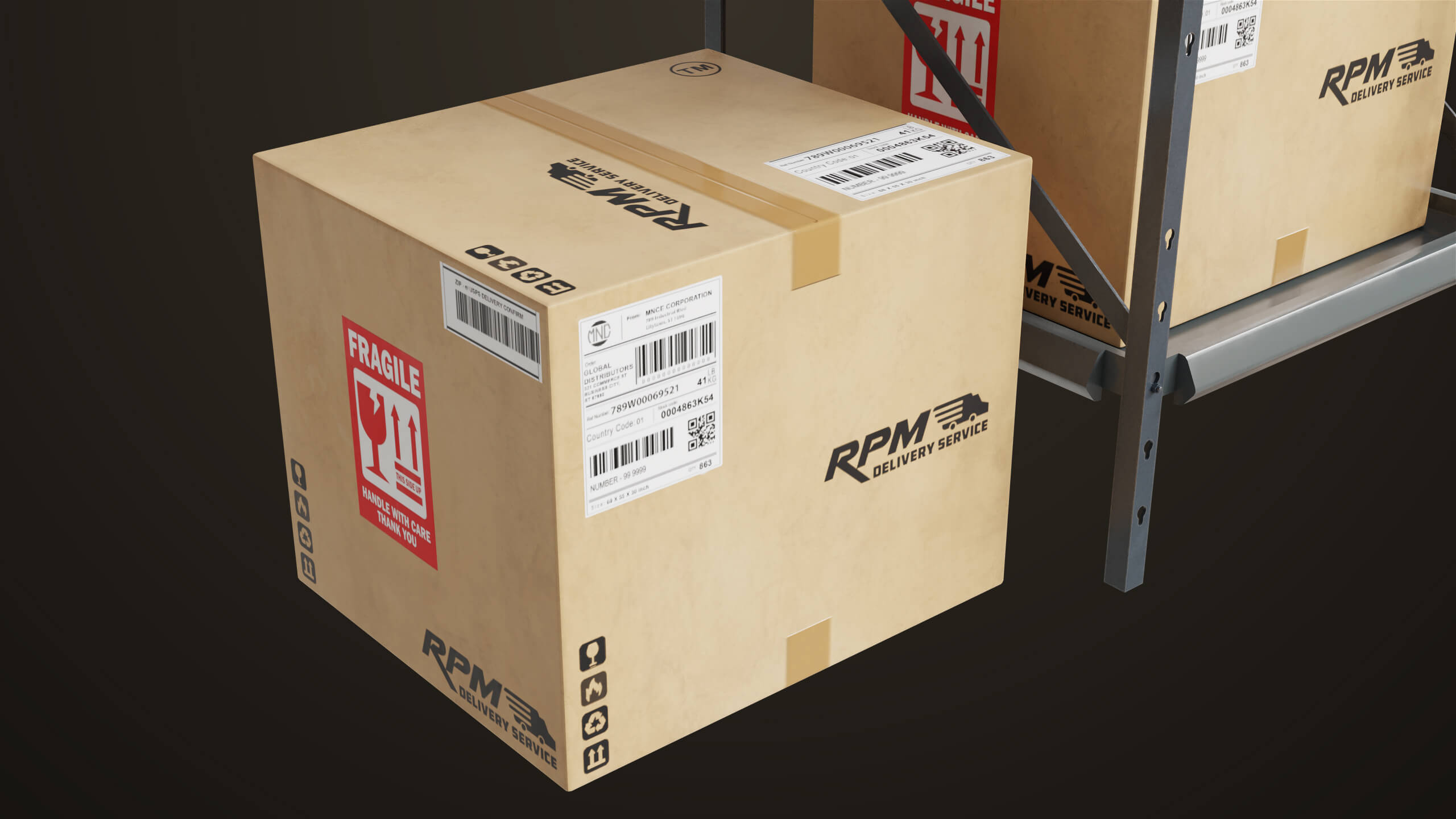 Warehouse Robot Generic All PBR Unity UE Textures - 3D Model by Eight ...