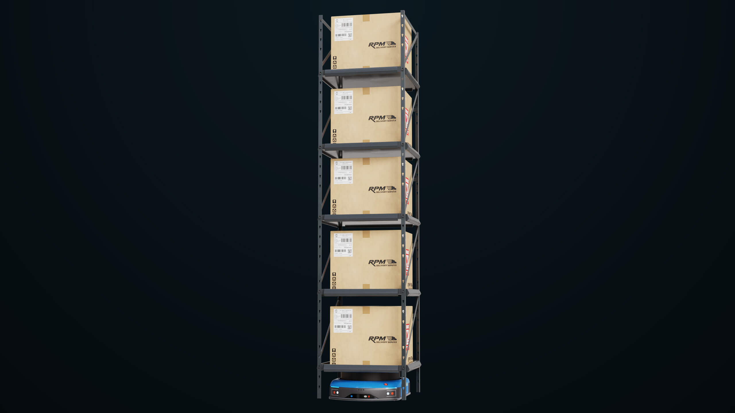 Warehouse Robot Generic All PBR Unity UE Textures - 3D Model by Eight ...