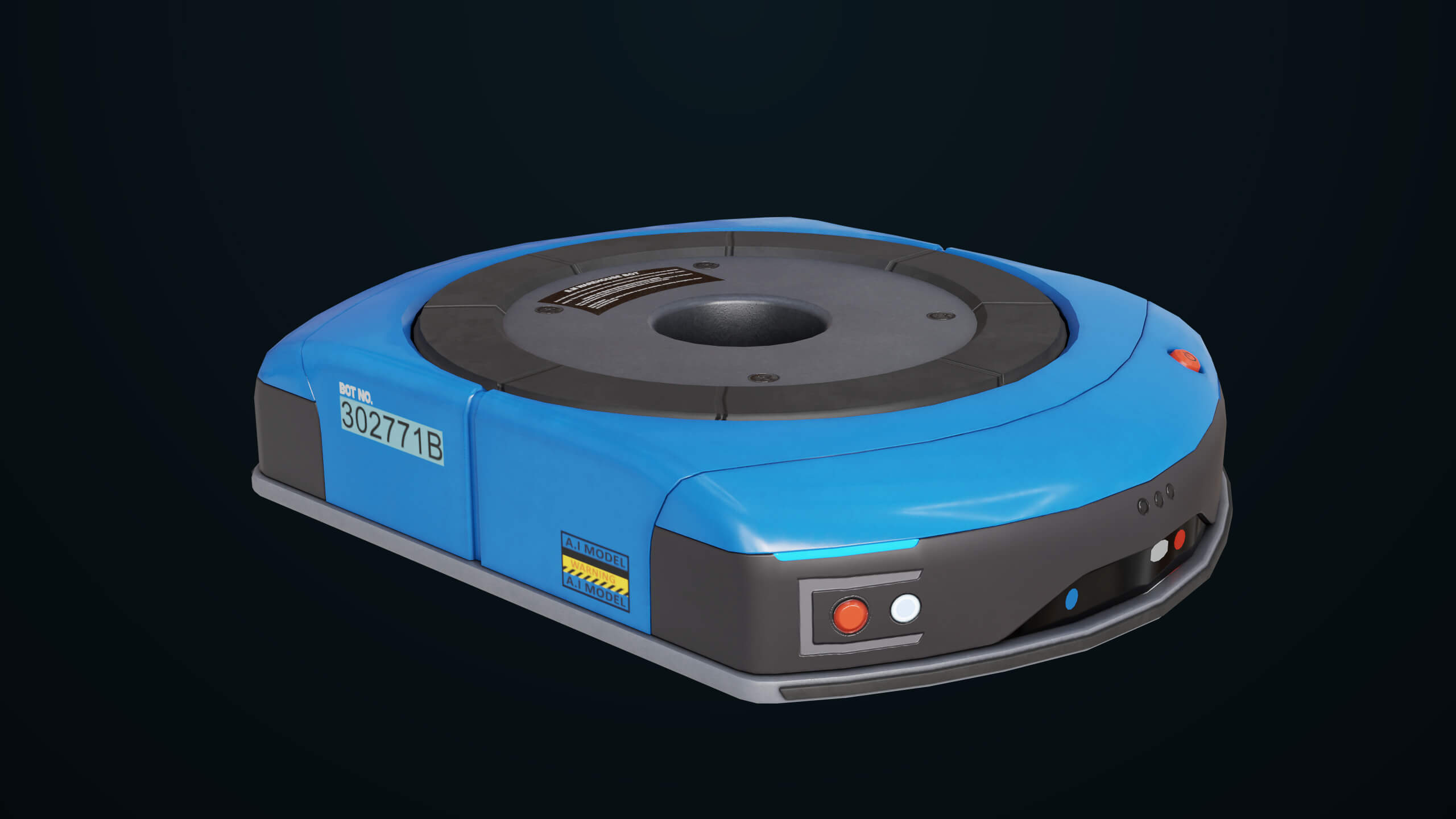 Warehouse Robot Generic All PBR Unity UE Textures - 3D Model by Eight ...