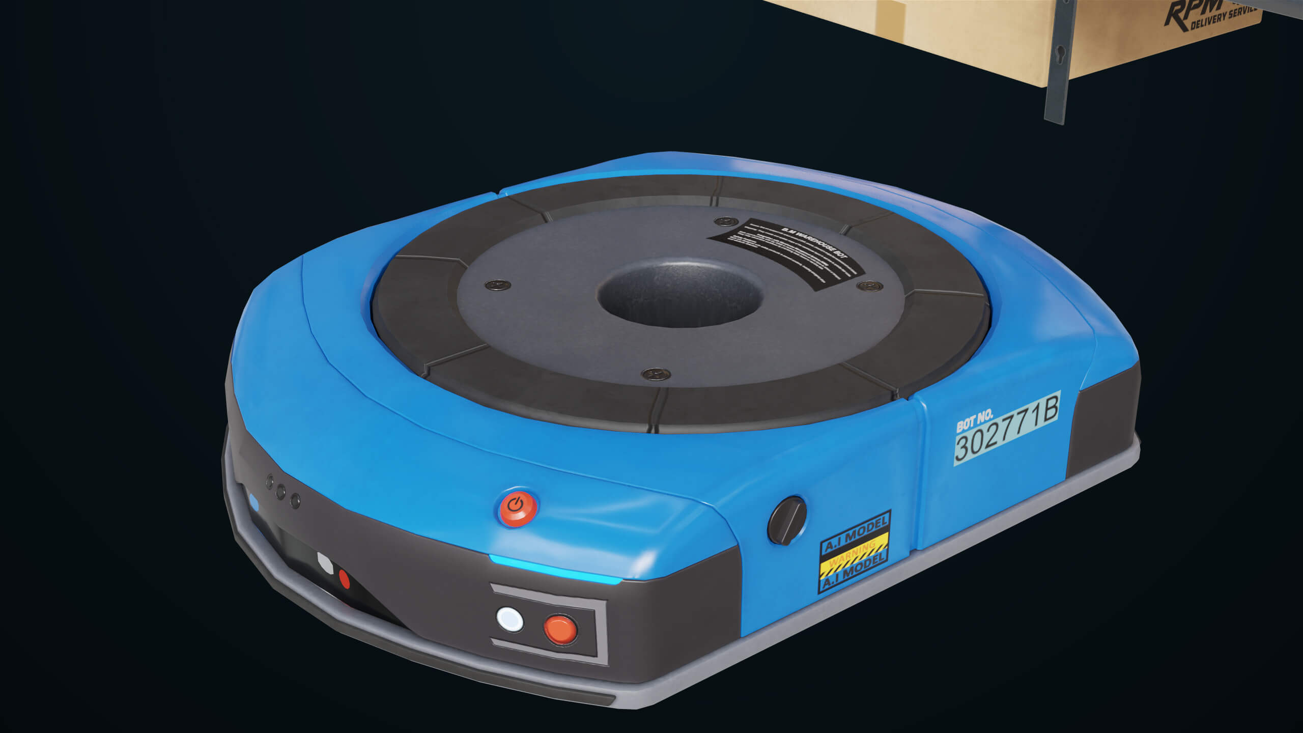 Warehouse Robot Generic All PBR Unity UE Textures - 3D Model by Eight ...