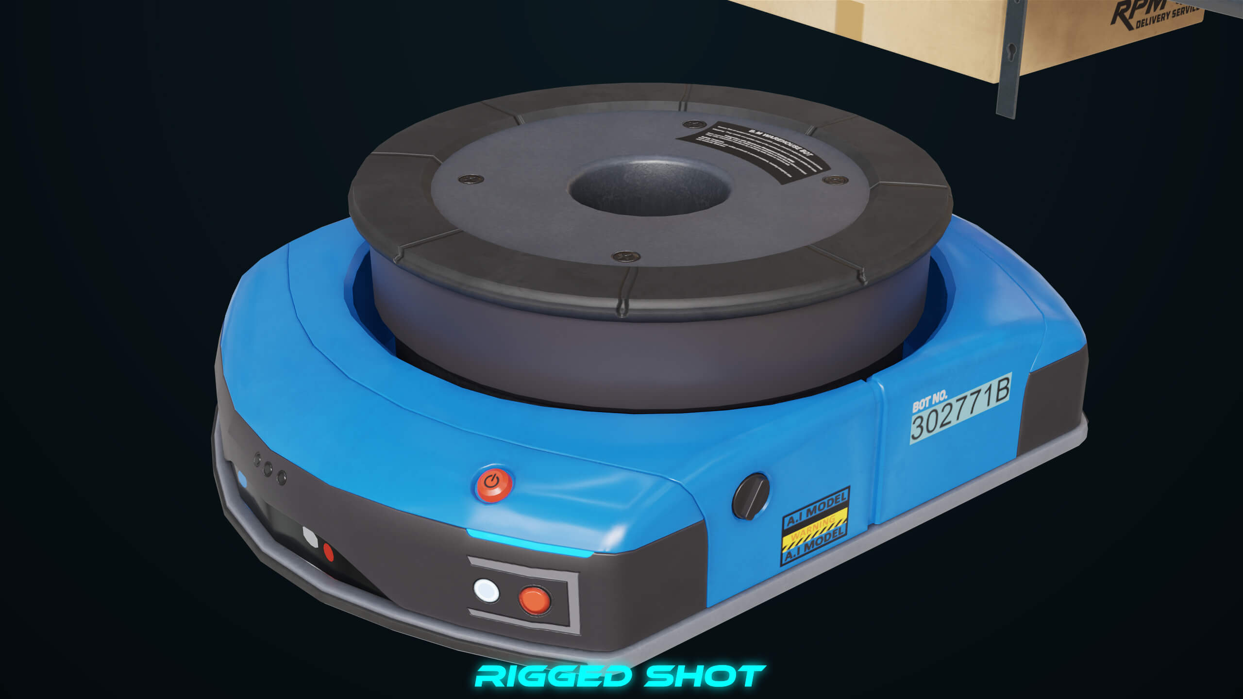 Warehouse Robot Generic All PBR Unity UE Textures - 3D Model by Eight ...