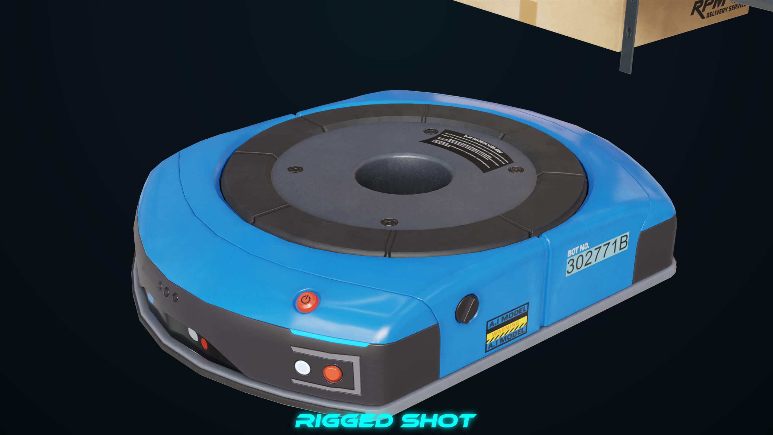 Warehouse Robot Generic All PBR Unity UE Textures - 3D Model by Eight ...