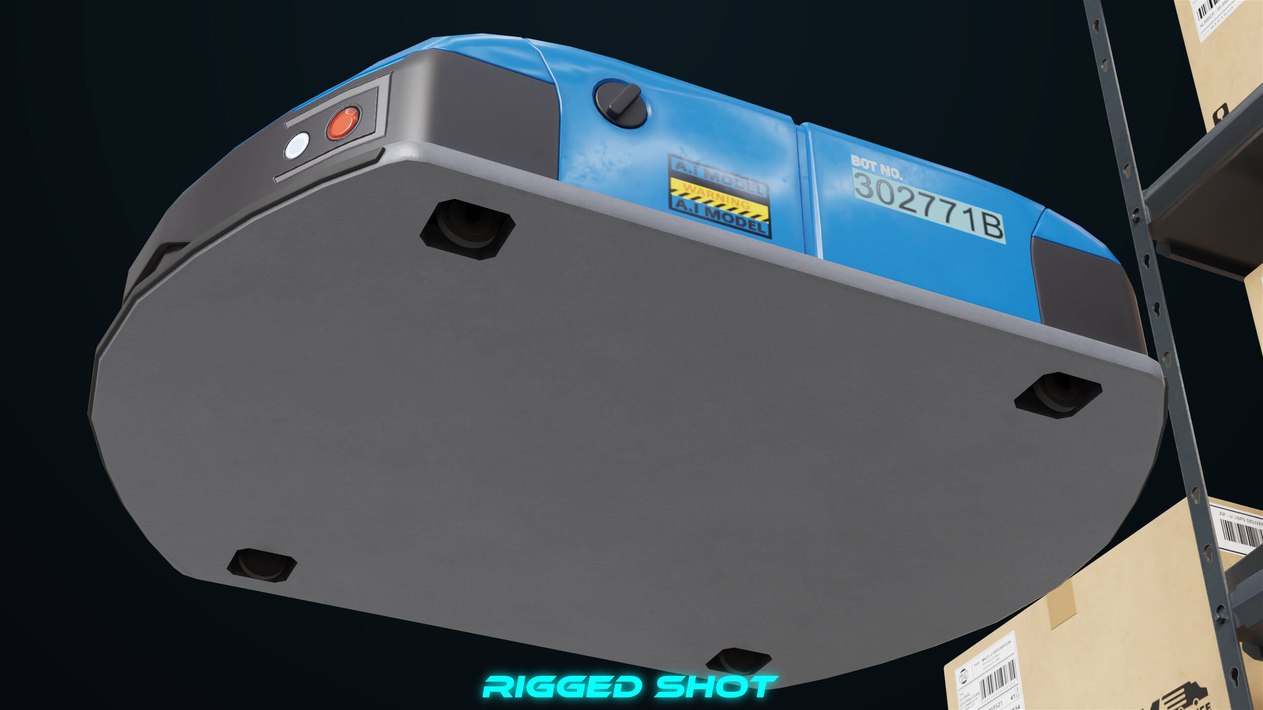 Warehouse Robot Generic All PBR Unity UE Textures - 3D Model by Eight ...