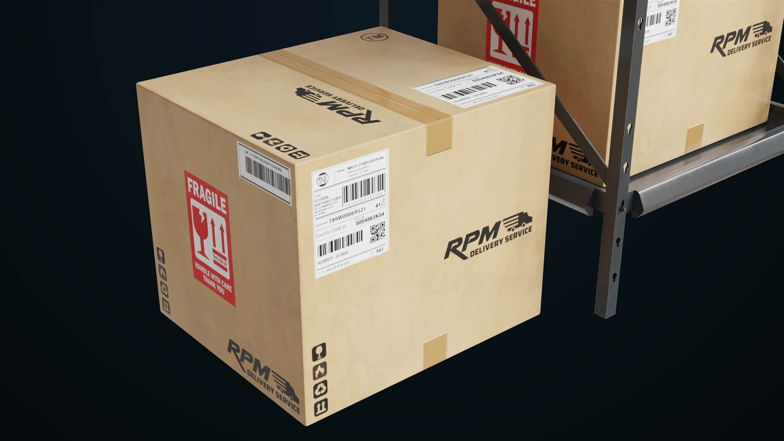 Warehouse Robot Generic All PBR Unity UE Textures - 3D Model by Eight ...