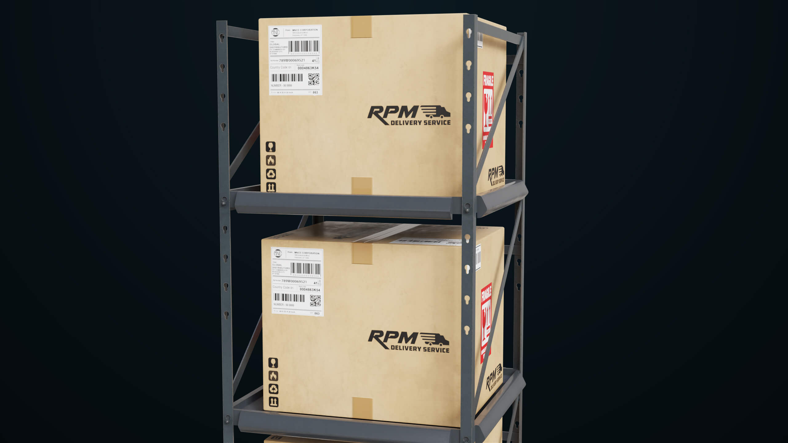 Warehouse Robot Generic All PBR Unity UE Textures - 3D Model by Eight ...