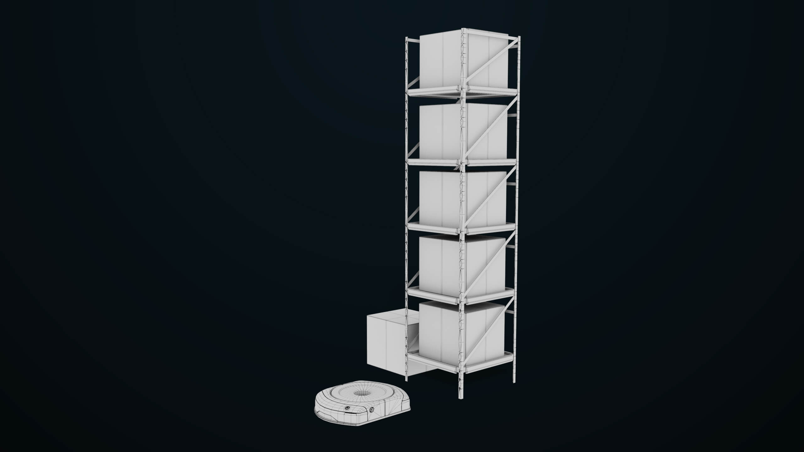 Warehouse Robot Generic All PBR Unity UE Textures - 3D Model by Eight ...