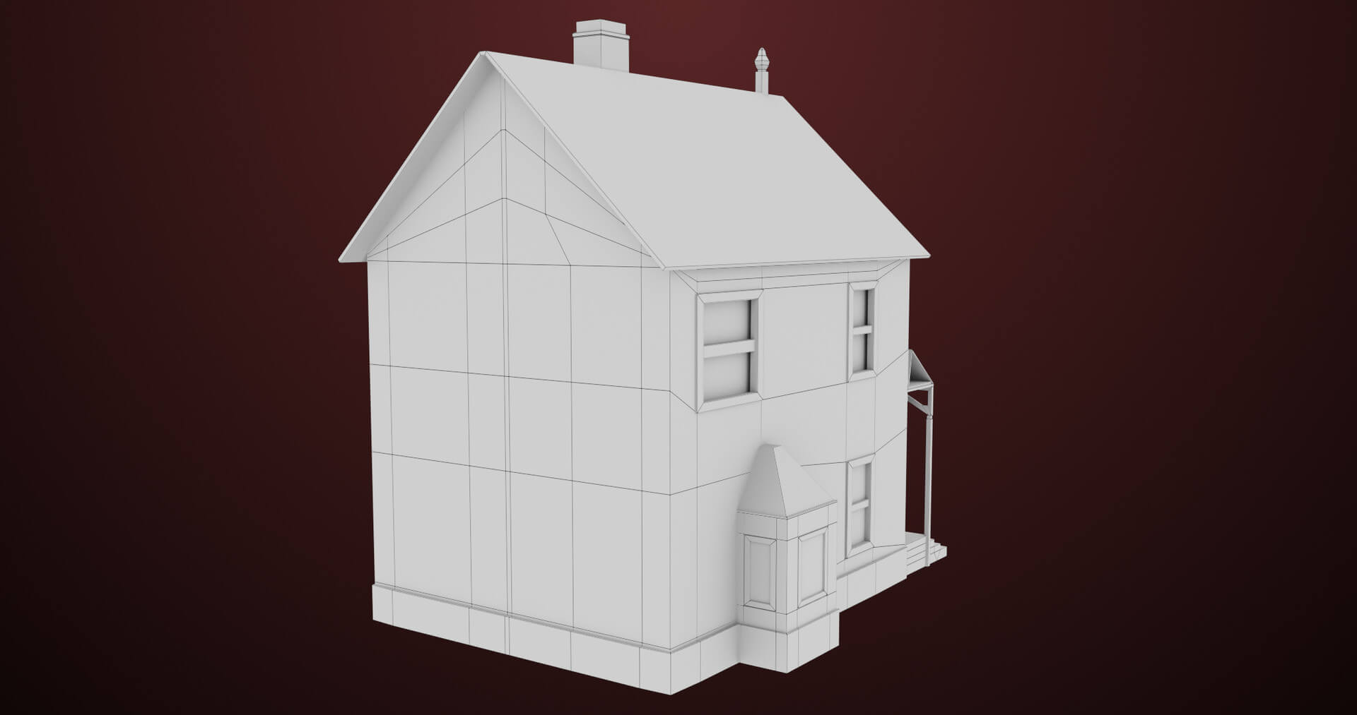 White Wooden House 01 All PBR Unity UE Textures - 3D Model by Eight Vertex