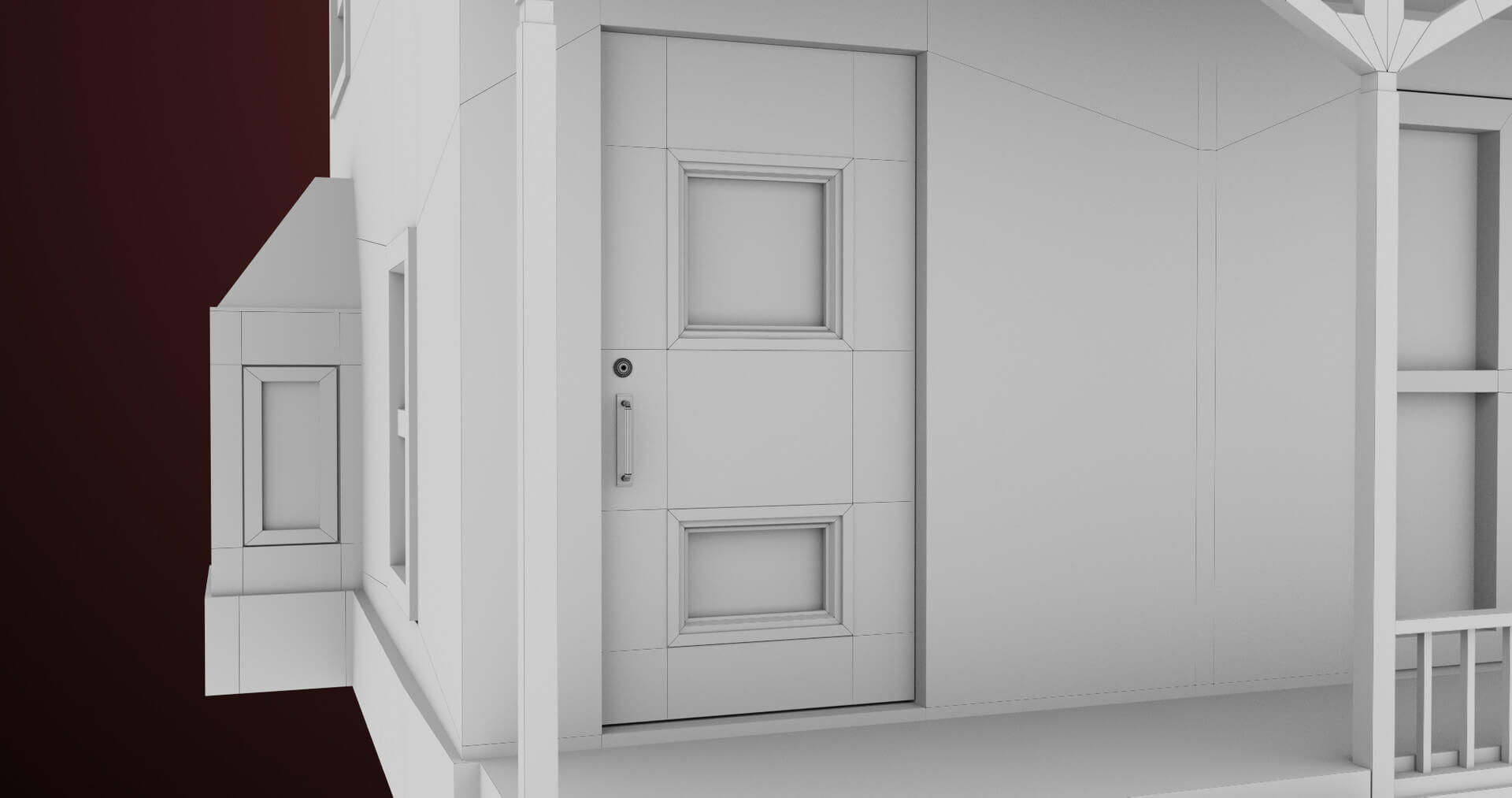 White Wooden House 01 All PBR Unity UE Textures - 3D Model by Eight Vertex