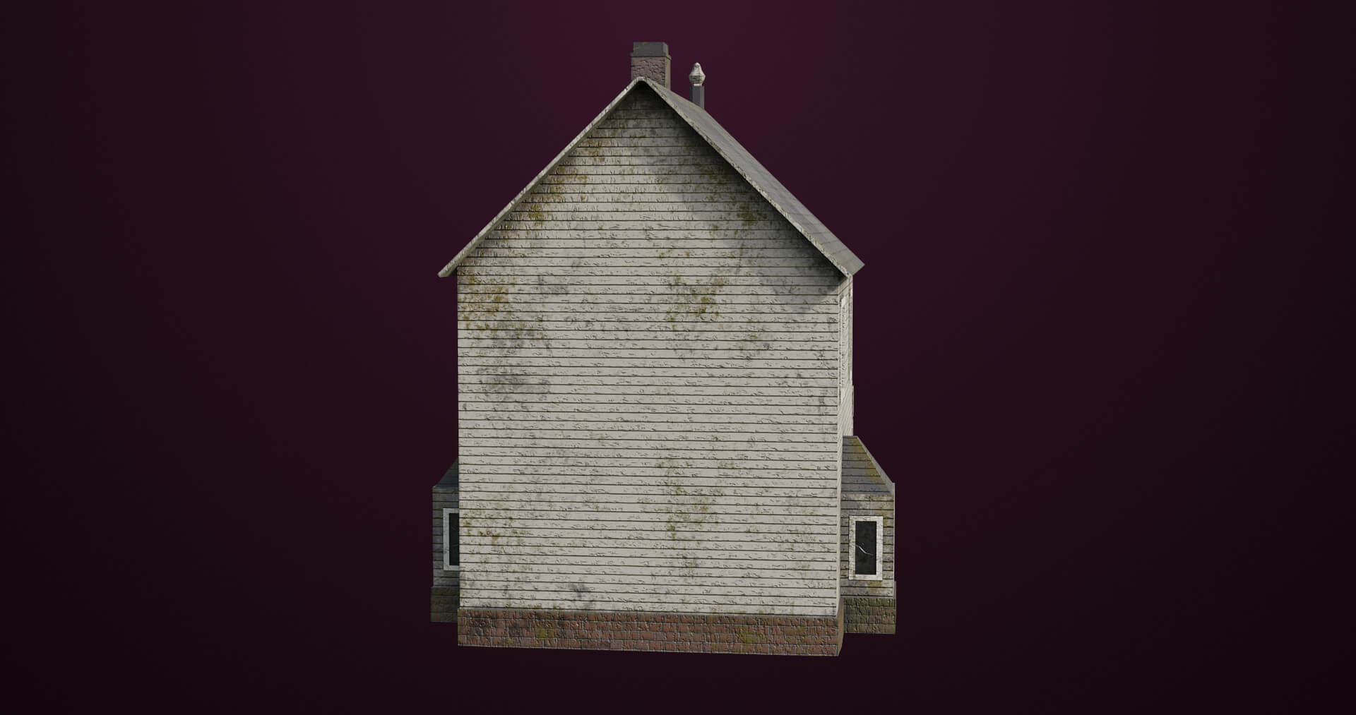 White Wooden Old Dusty House All PBR Unity UE Textures - 3D Model by ...