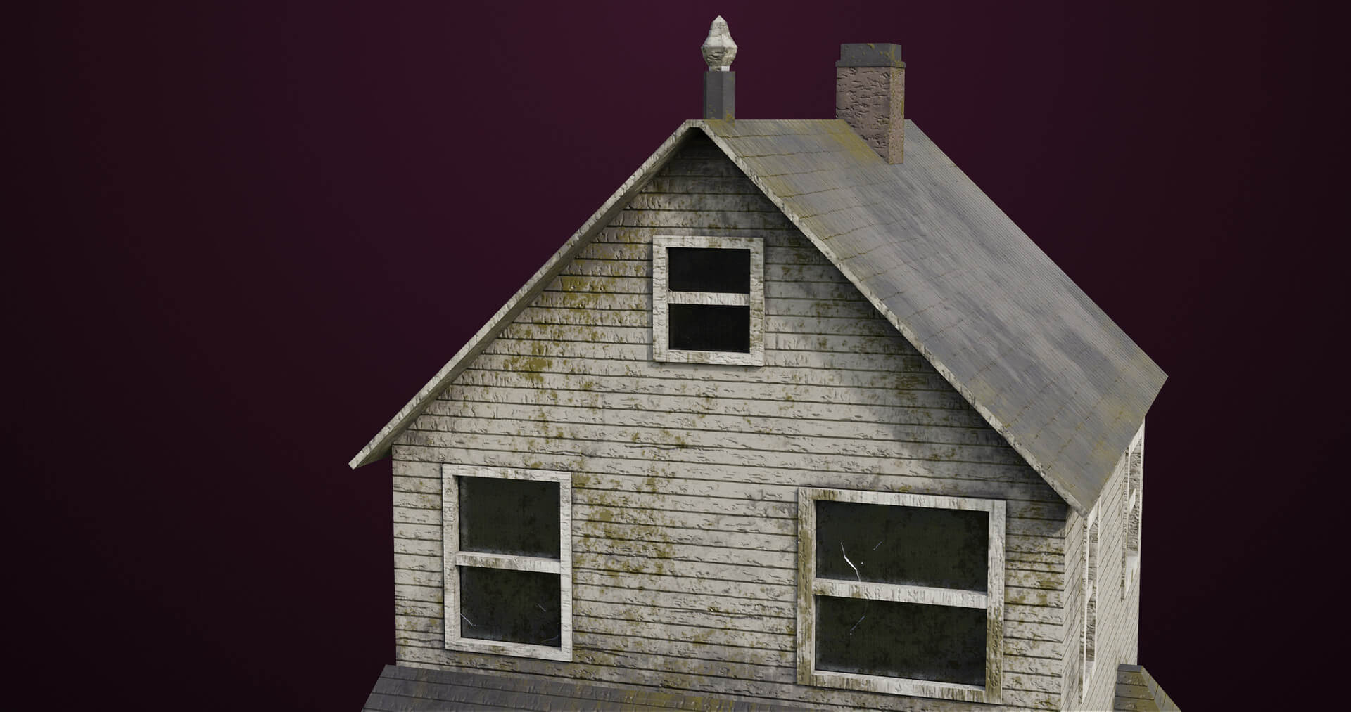 White Wooden Old Dusty House All PBR Unity UE Textures - 3D Model by ...
