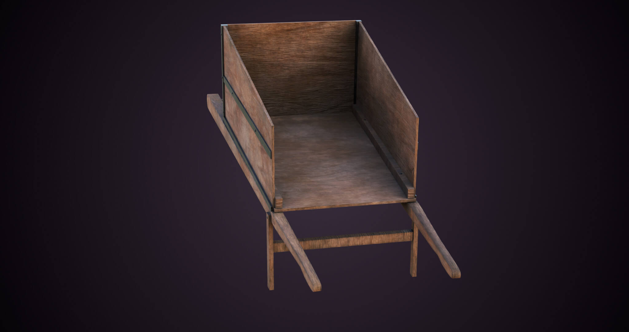 Wooden Cart 03 All PBR Unity UE Textures - 3D Model by Eight Vertex
