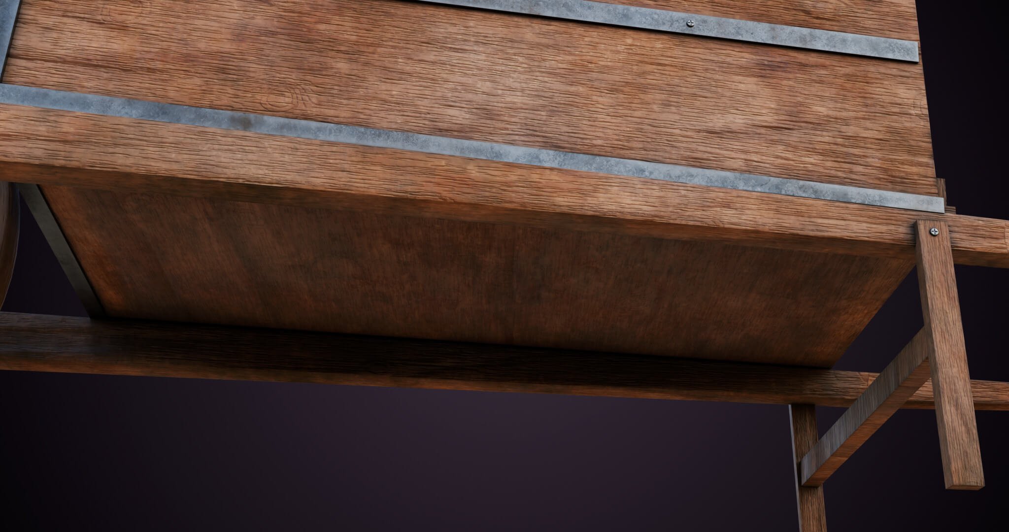 Wooden Cart 03 All PBR Unity UE Textures - 3D Model by Eight Vertex