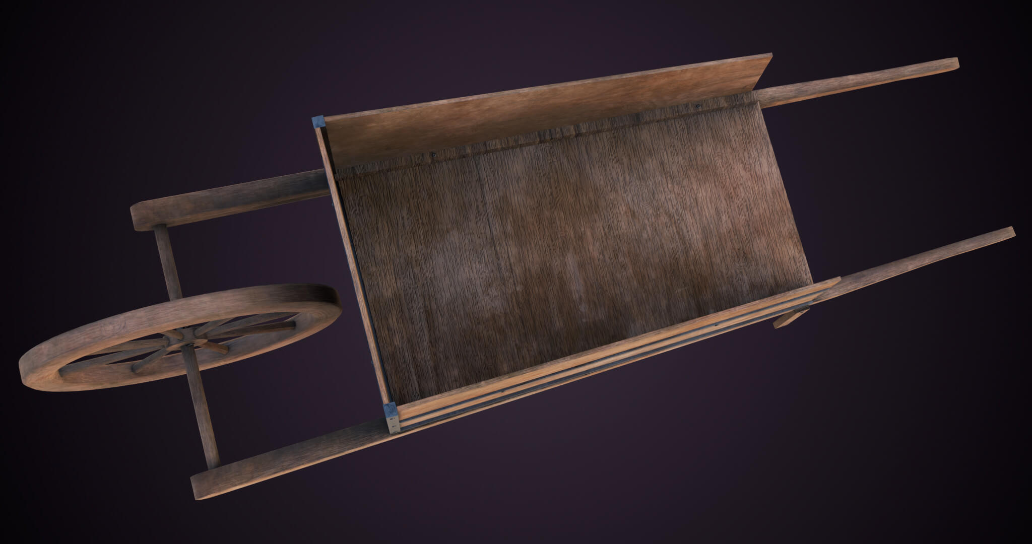 Wooden Cart 03 All PBR Unity UE Textures - 3D Model by Eight Vertex