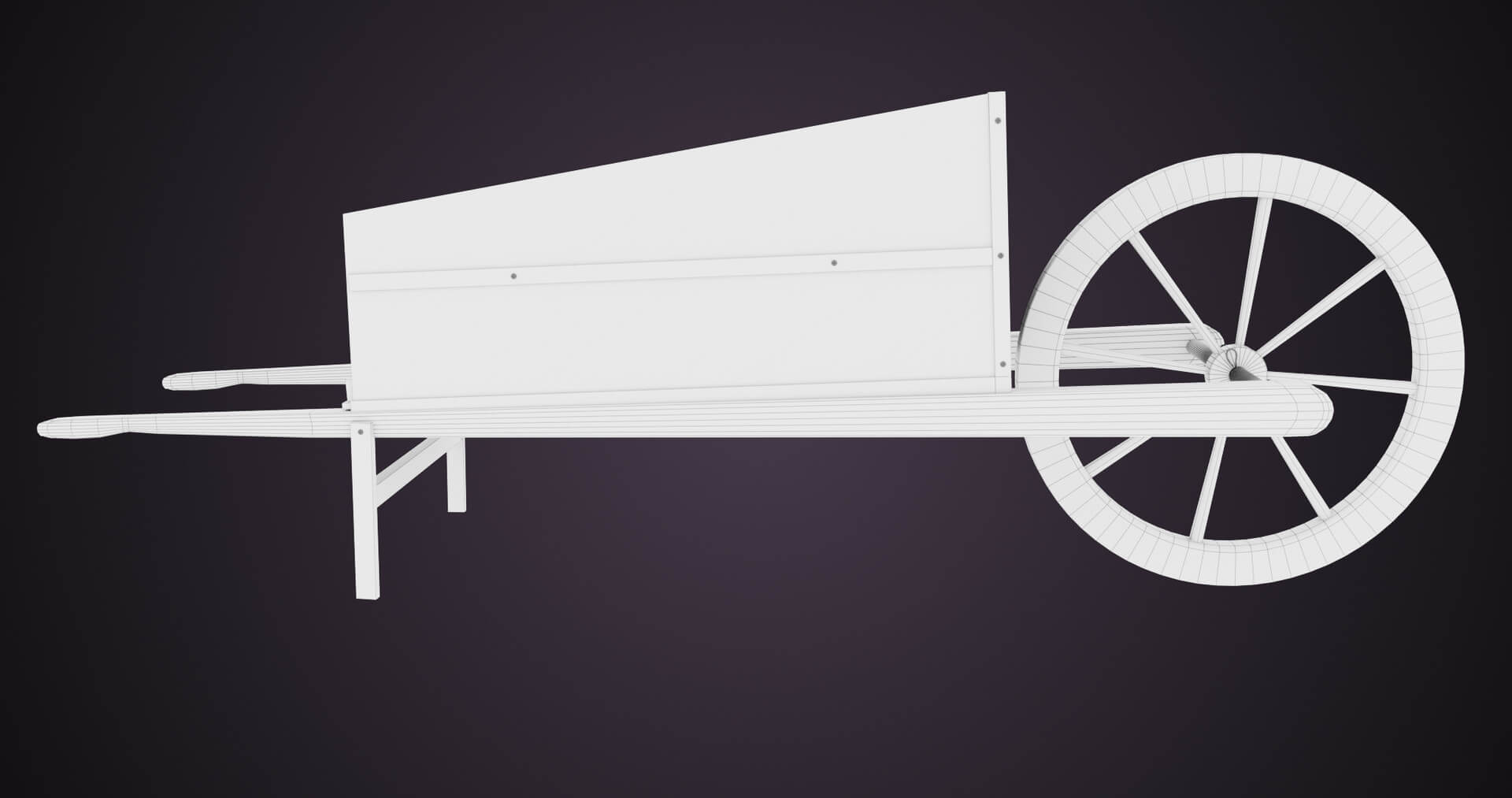 Wooden Cart 03 All PBR Unity UE Textures - 3D Model by Eight Vertex