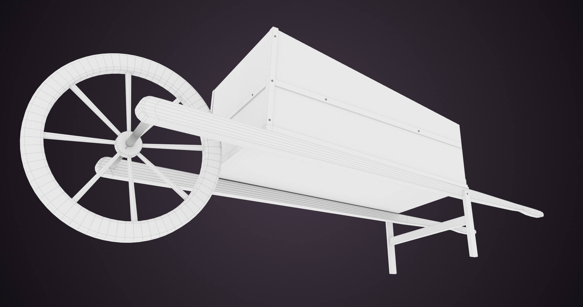 Wooden Cart 03 All PBR Unity UE Textures - 3D Model by Eight Vertex