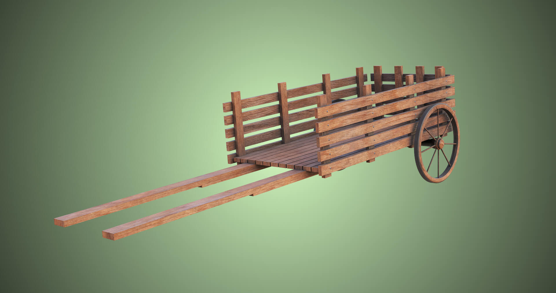 Wooden Cart 04 All PBR Unity UE Textures Included - 3D Model by Eight ...
