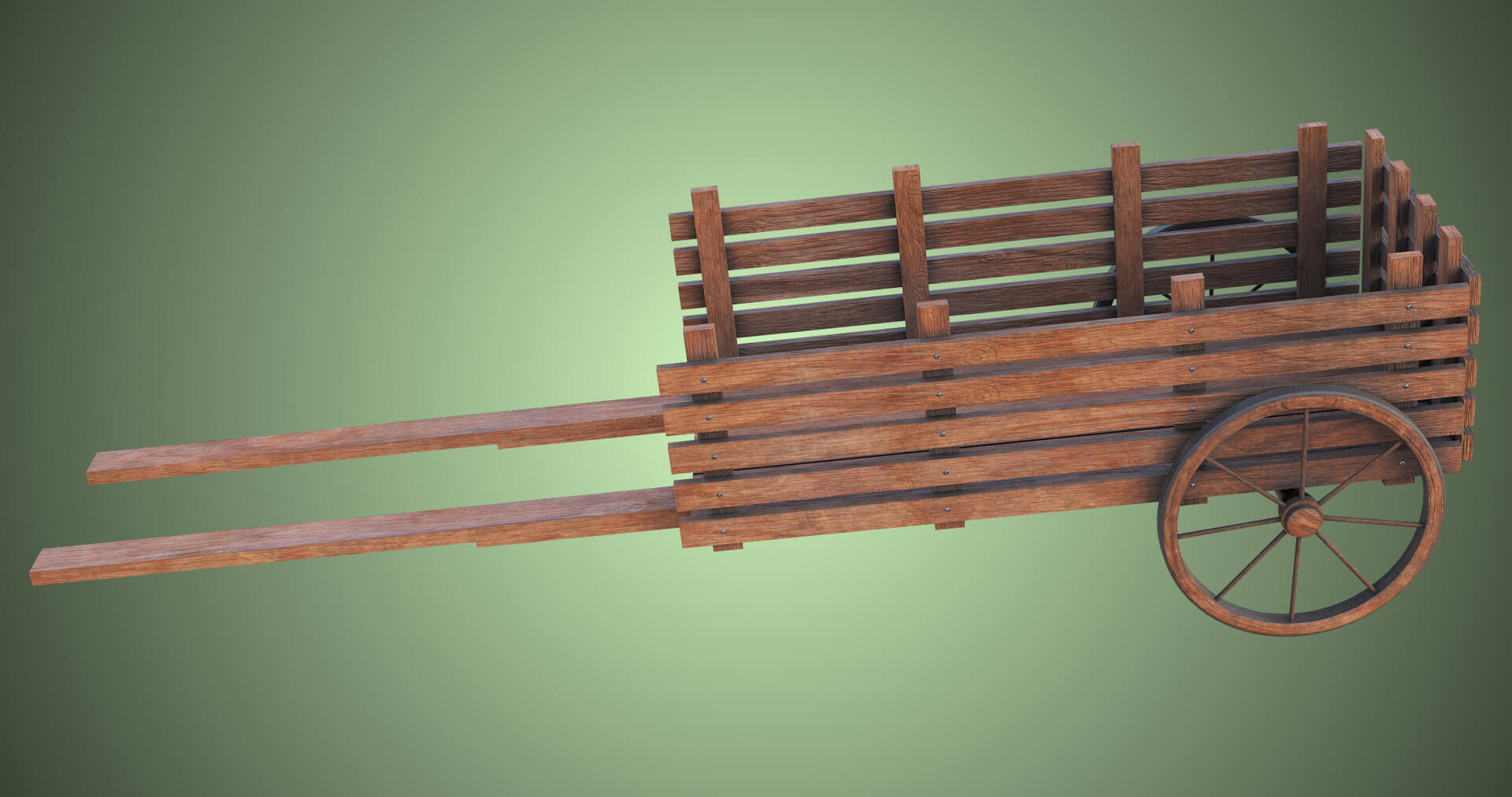 Wooden Cart 04 All PBR Unity UE Textures Included - 3D Model by Eight ...