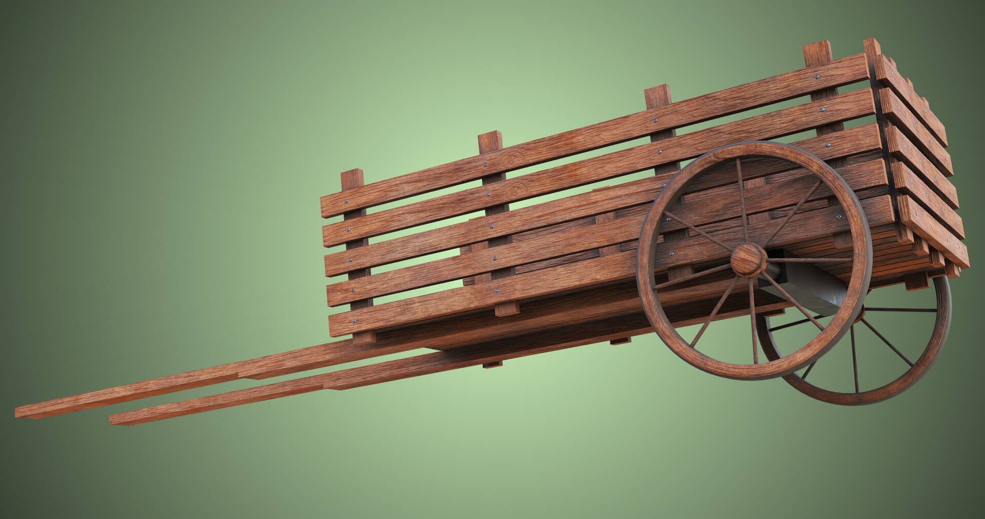 Wooden Cart 04 All PBR Unity UE Textures Included - 3D Model by Eight ...