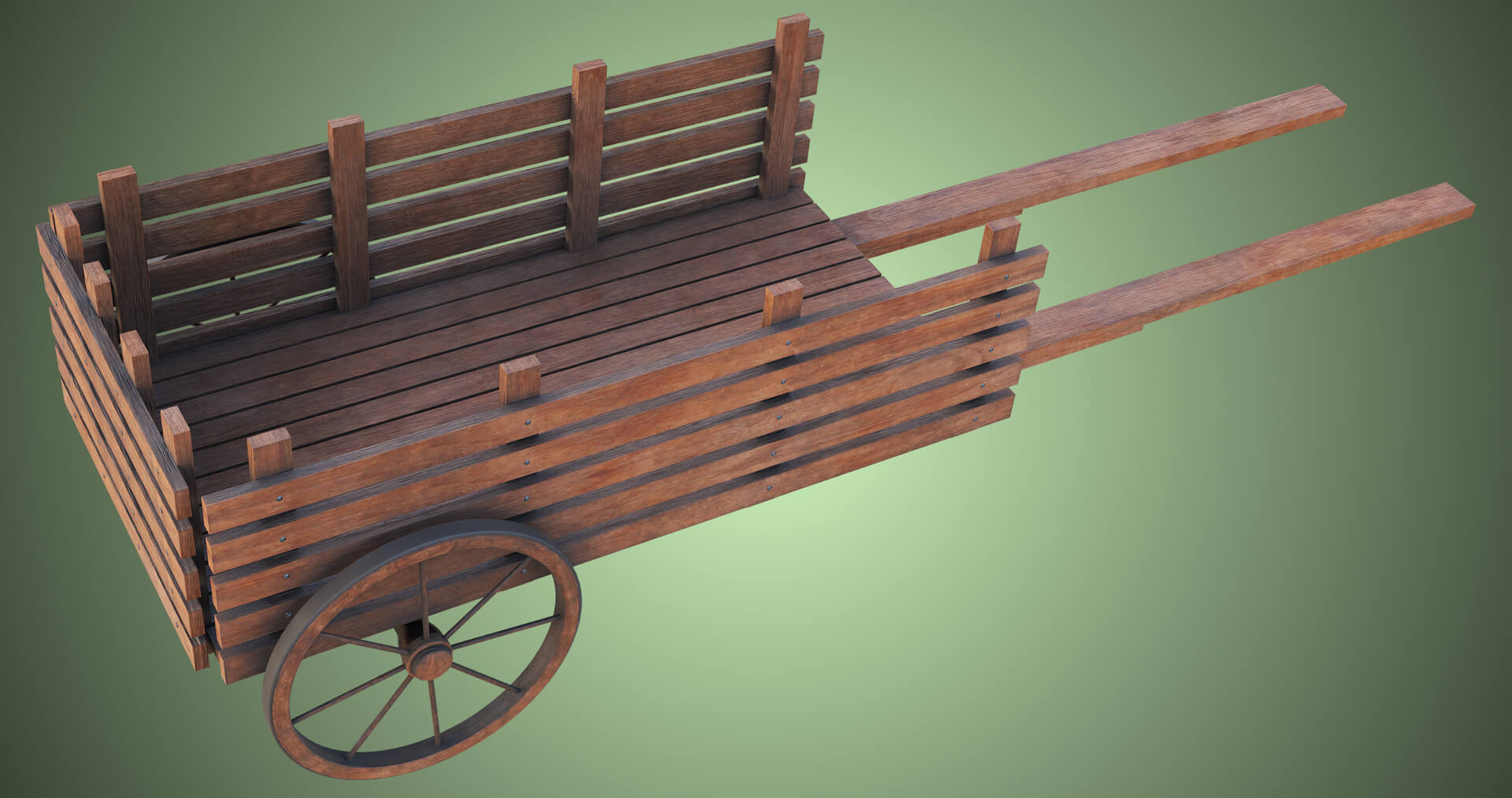 Wooden Cart 04 All PBR Unity UE Textures Included - 3D Model by Eight ...