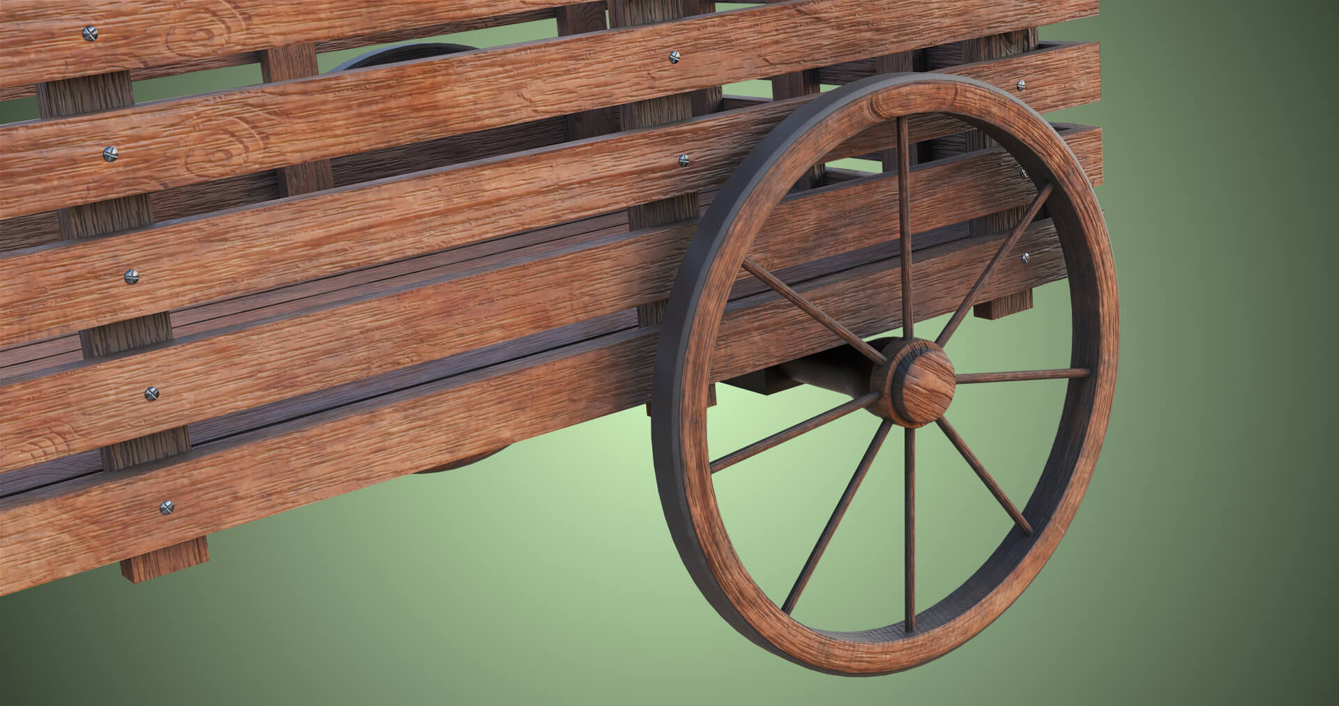 Wooden Cart 04 All PBR Unity UE Textures Included - 3D Model by Eight ...