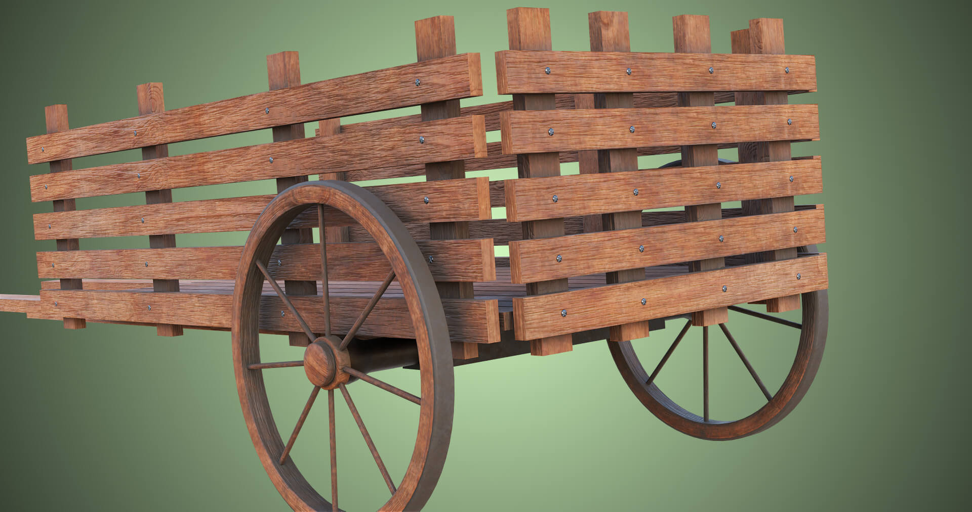 Wooden Cart 04 All PBR Unity UE Textures Included - 3D Model by Eight ...