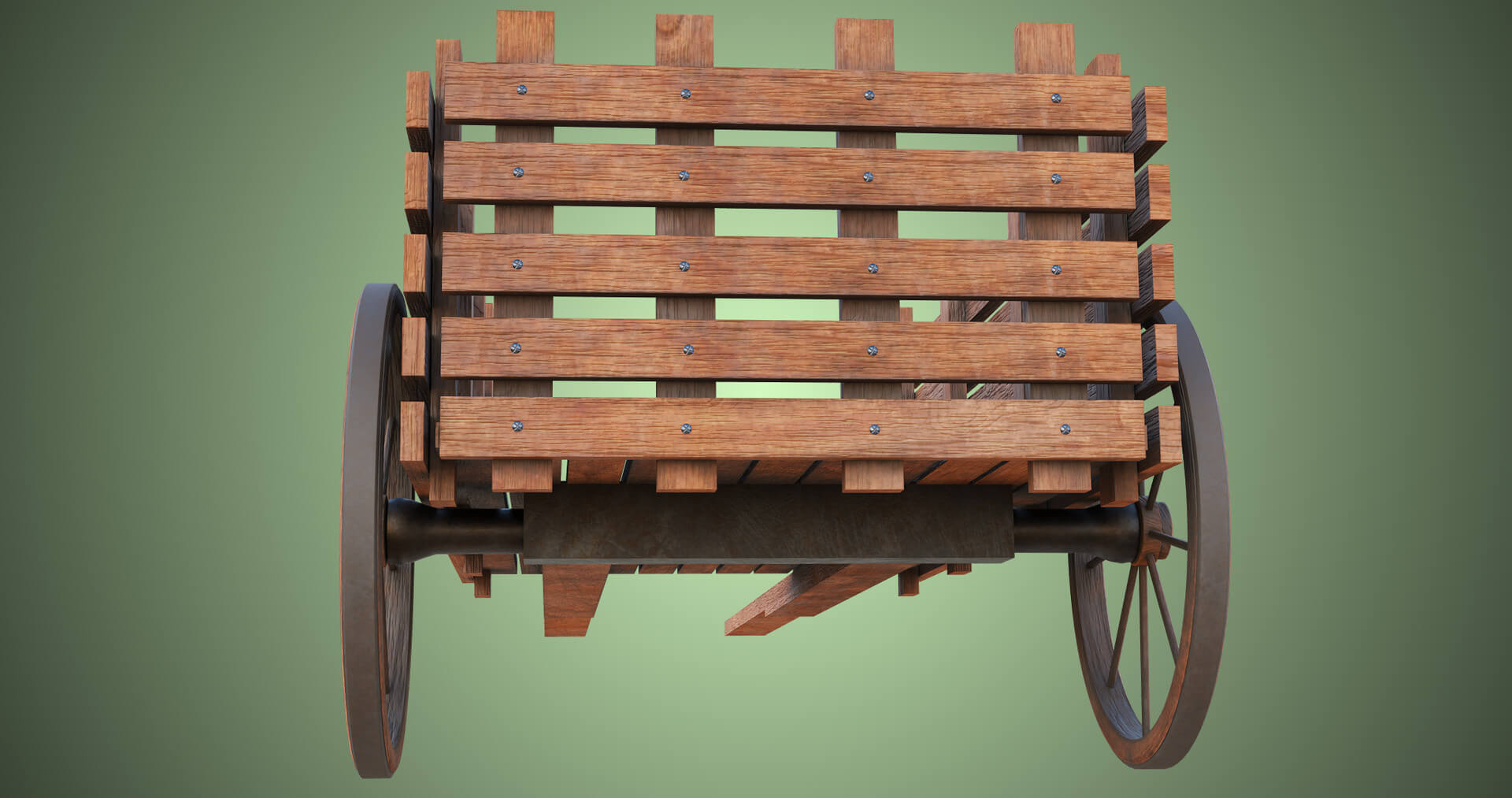 Wooden Cart 04 All PBR Unity UE Textures Included - 3D Model by Eight ...