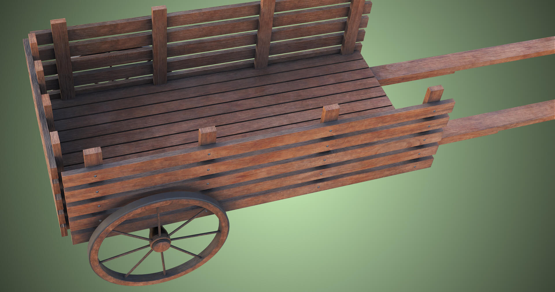 Wooden Cart 04 All PBR Unity UE Textures Included - 3D Model by Eight ...