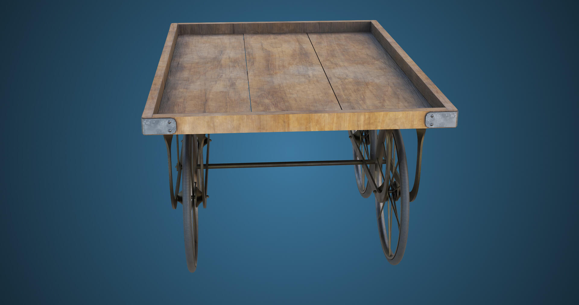 Wooden Cart 05 All PBR Unity UE Textures - 3D Model by Eight Vertex