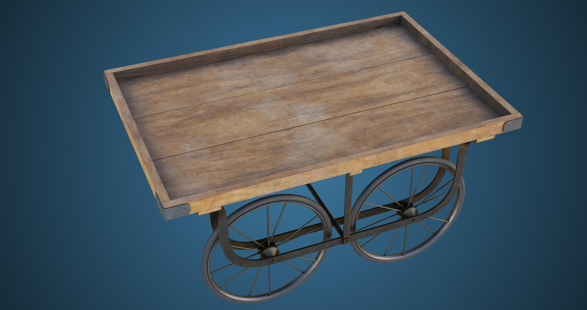 Wooden Cart 05 All PBR Unity UE Textures - 3D Model by Eight Vertex