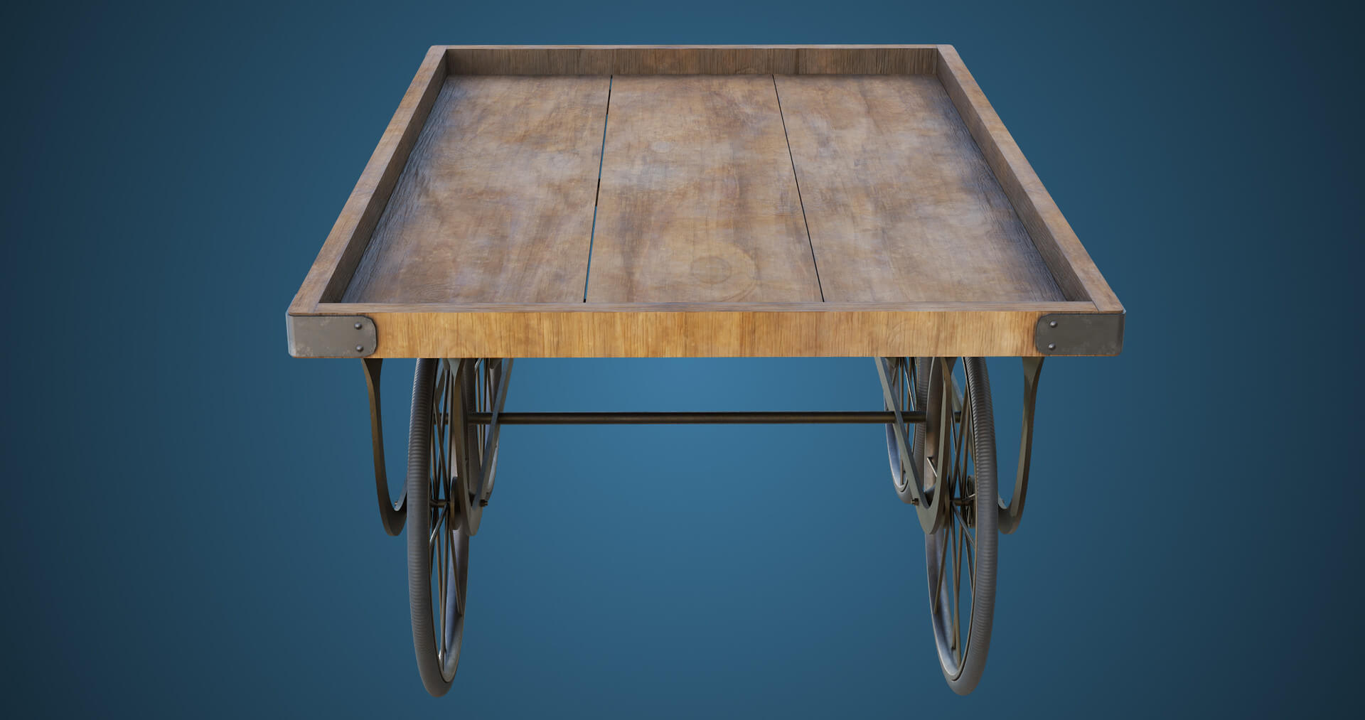 Wooden Cart 05 All PBR Unity UE Textures - 3D Model by Eight Vertex