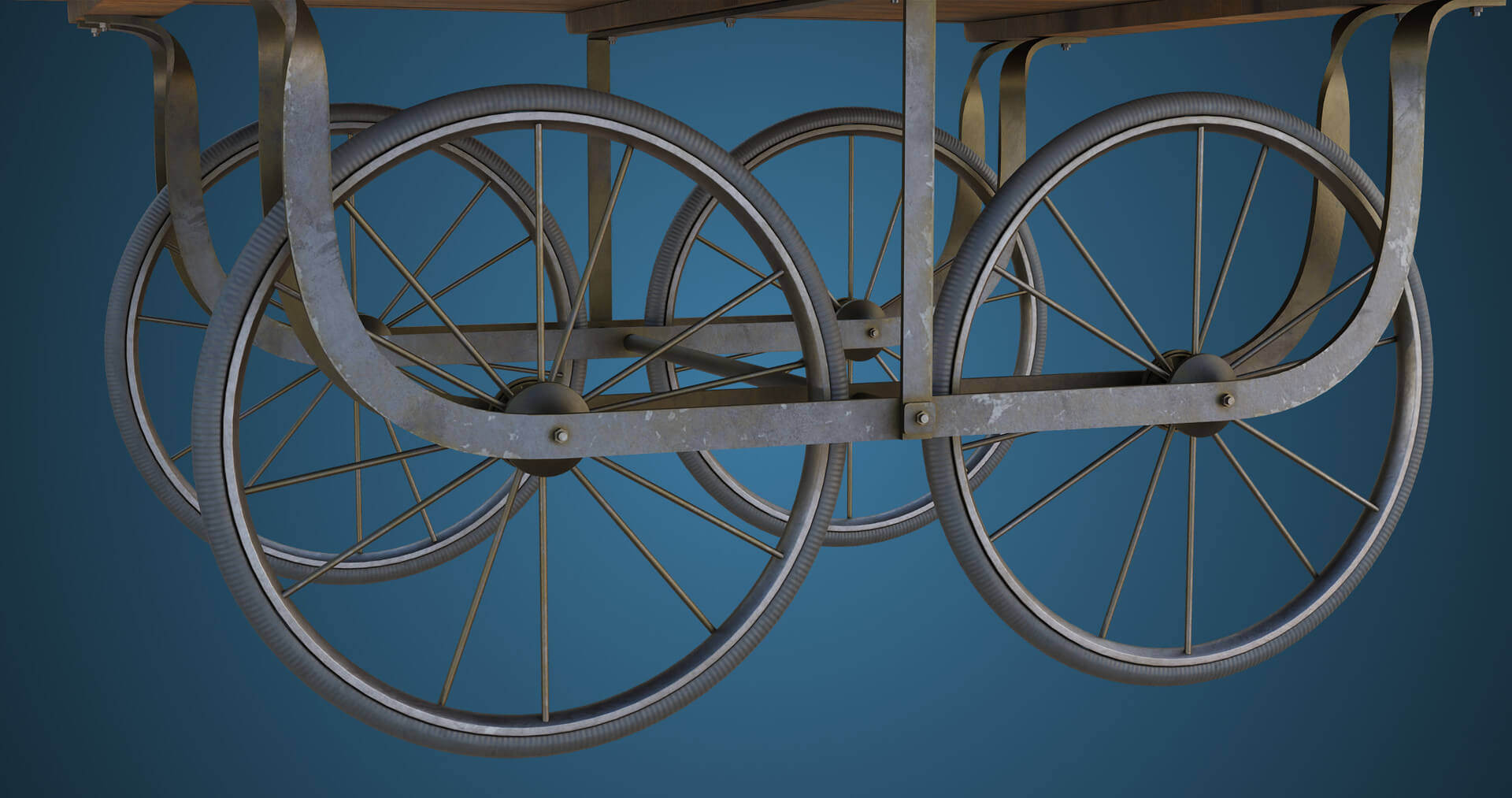 Wooden Cart 05 All PBR Unity UE Textures - 3D Model by Eight Vertex