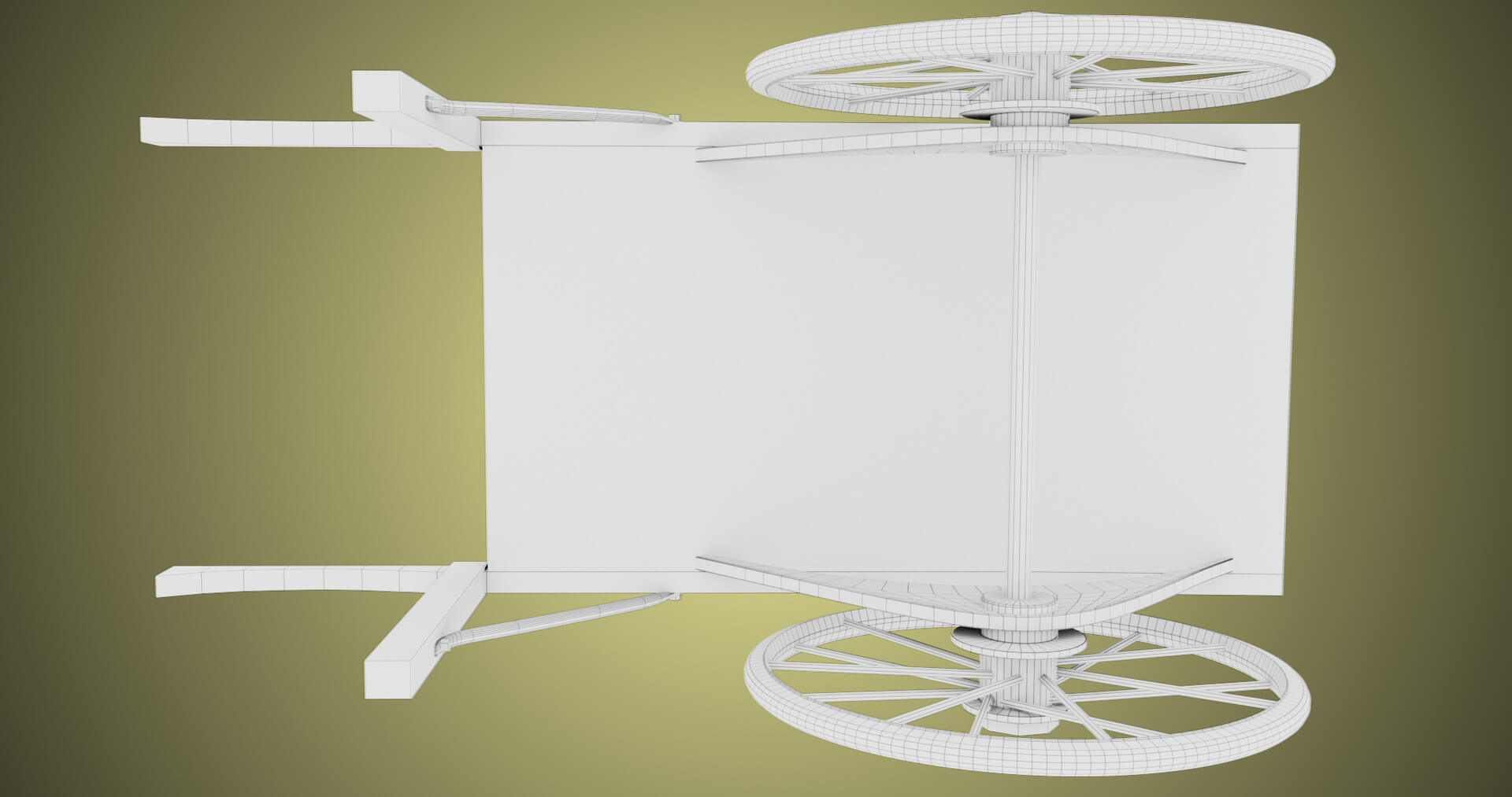 Wooden Cart 06 Green All PBR Unity UE Textures - 3D Model by Eight Vertex