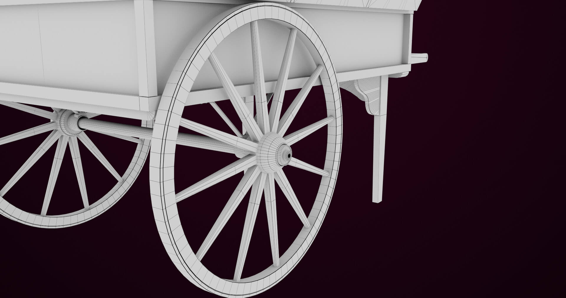 Wooden Cart 7 Dusty All PBR Unity UE Textures Included - 3D Model by ...