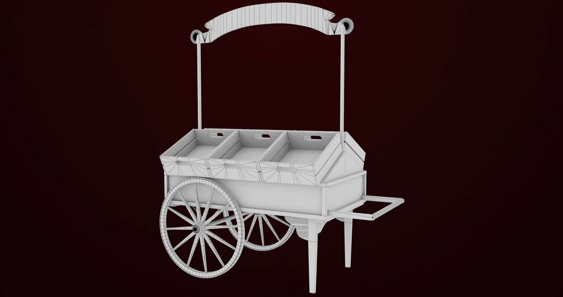 Wooden Wagon Cart 07 All PBR Unity UE Textures - 3D Model by Eight Vertex