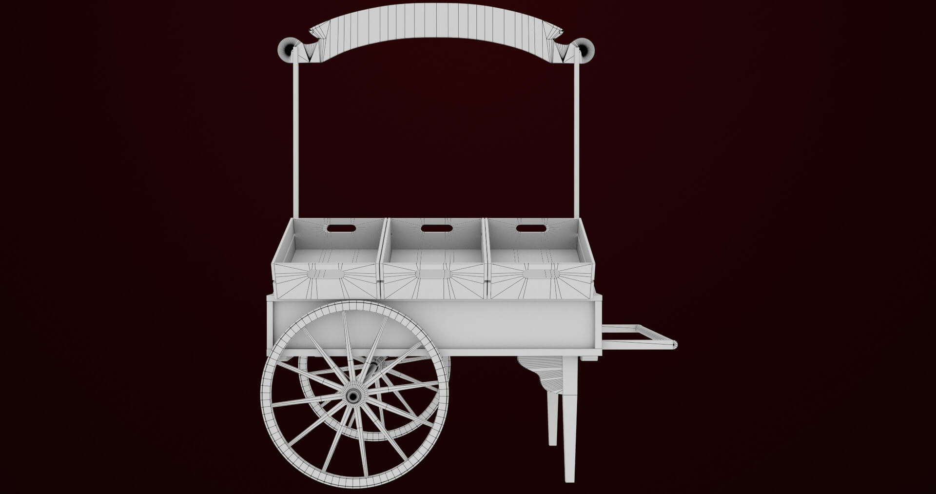 Wooden Wagon Cart 07 All PBR Unity UE Textures - 3D Model by Eight Vertex