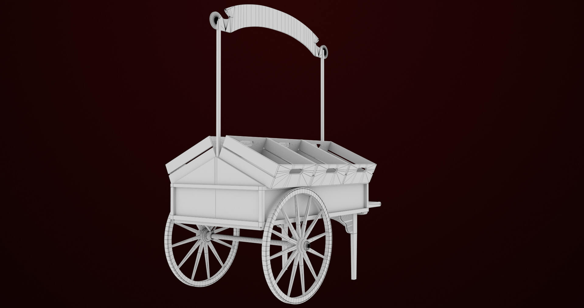 Wooden Wagon Cart 07 All PBR Unity UE Textures - 3D Model by Eight Vertex