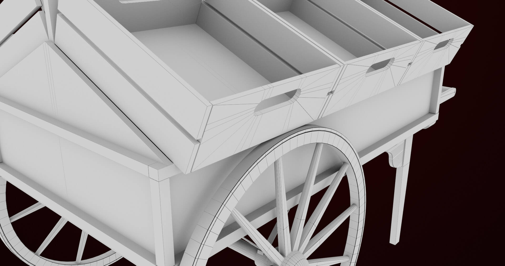 Wooden Wagon Cart 07 All PBR Unity UE Textures - 3D Model by Eight Vertex
