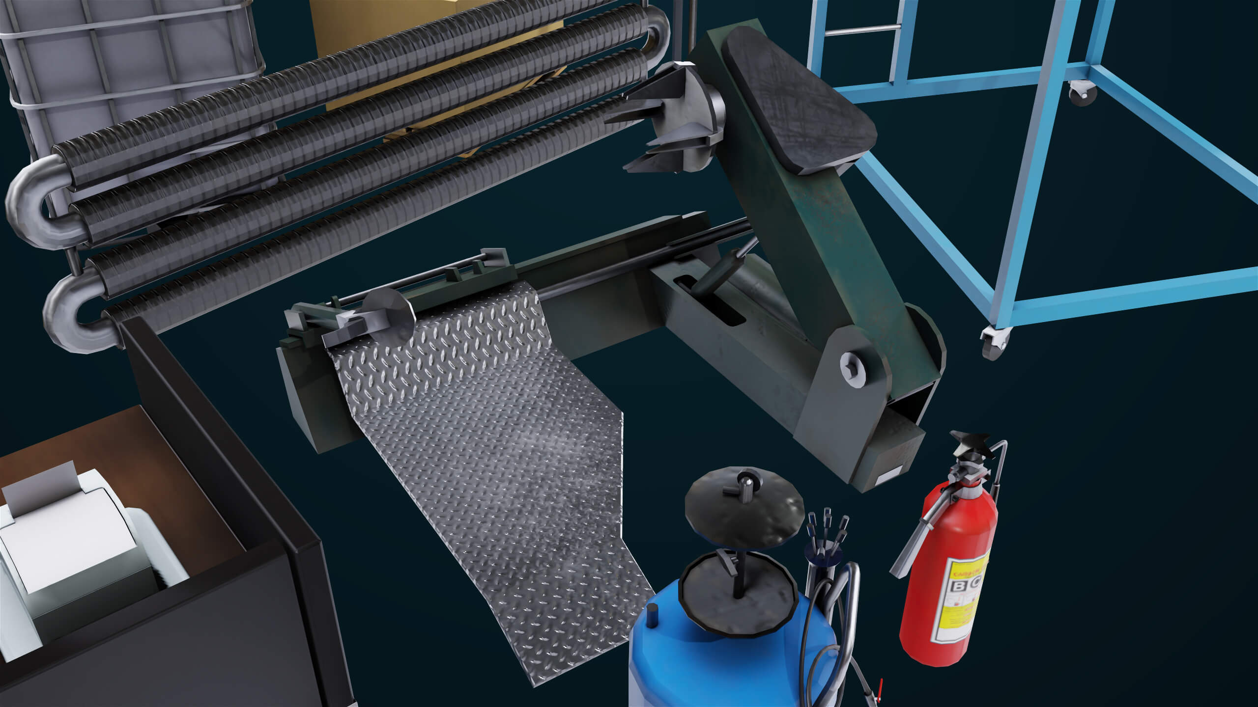 Workshop Tools Pack All PBR Unity UE Textures - 3D Model by Eight Vertex